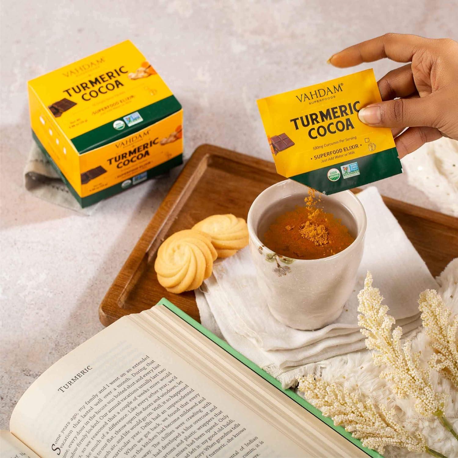 Organic Turmeric + Cocoa Instant Elixir Mix | Stress Relief Superfood ...