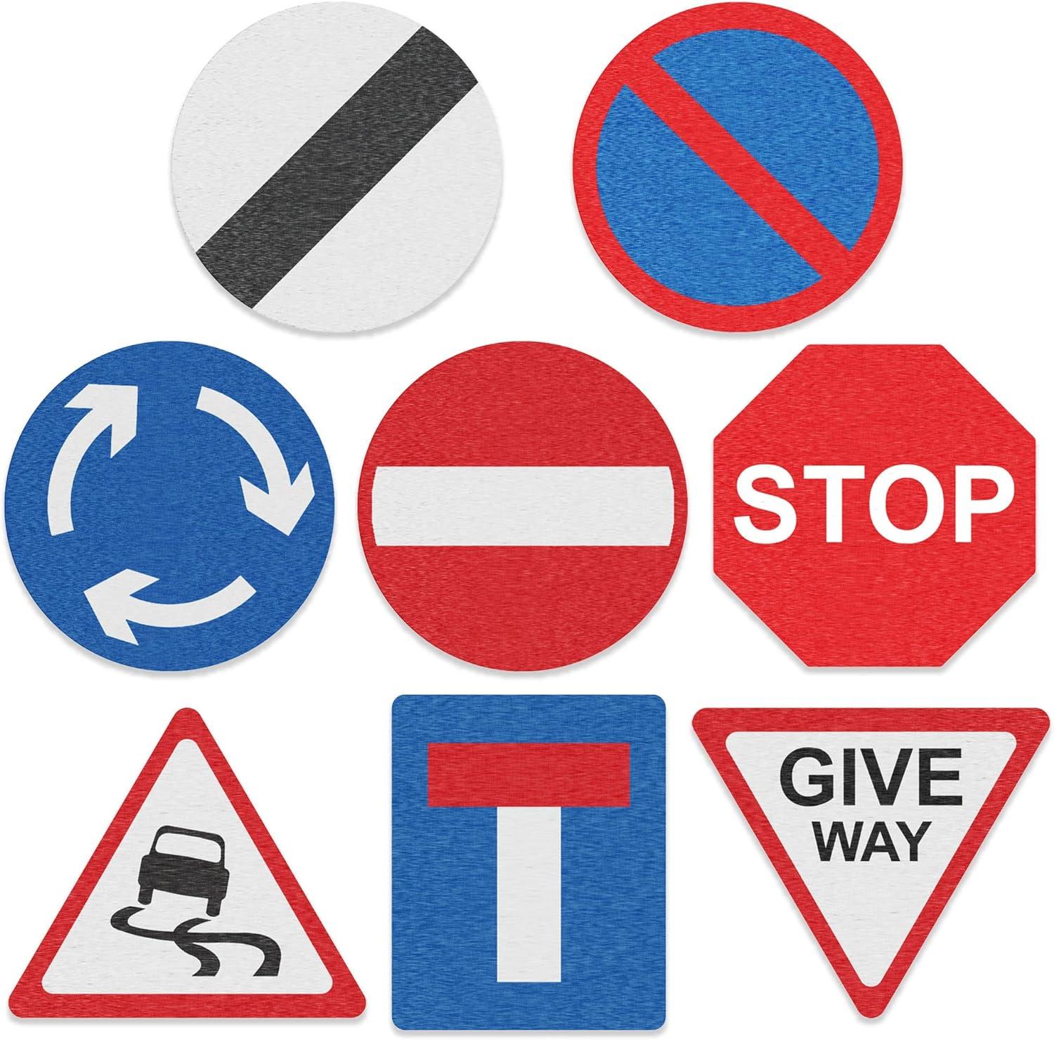 Edible Wafer Road Traffic Signs Pre-Cut Cupcake Toppers - 24pc | Buy ...