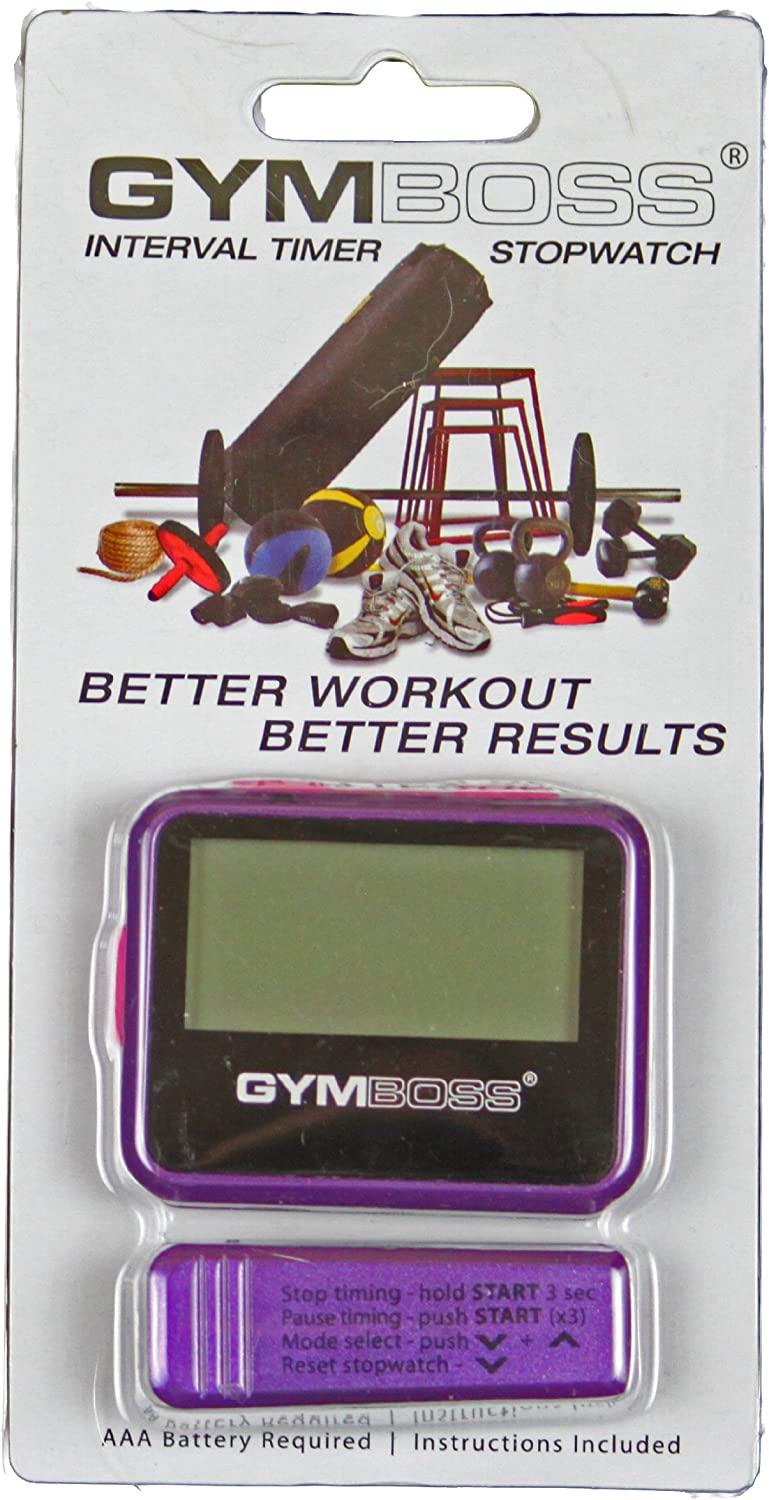 Gymboss Interval Timer and Stopwatch - Violet / Pink Metallic Gloss ...