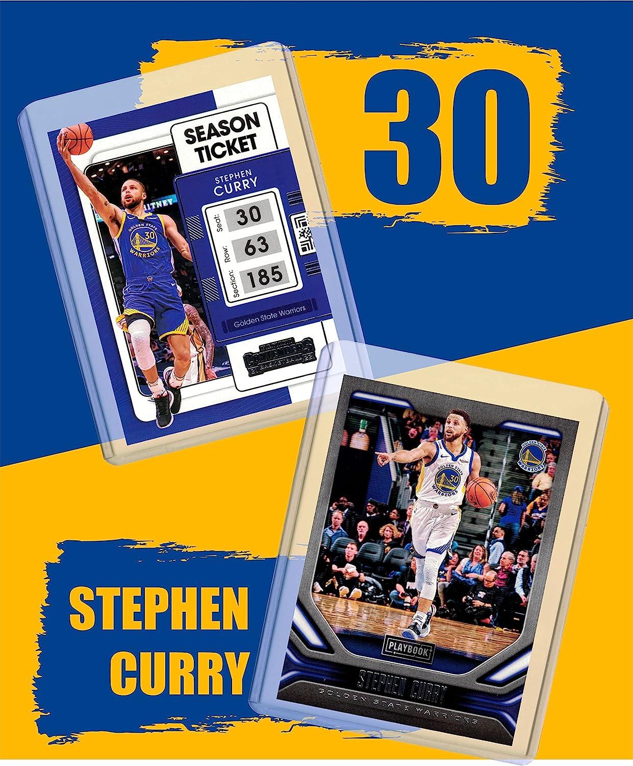 Stephen Curry Card Bundle - (6) Golden State Warriors Basketball ...