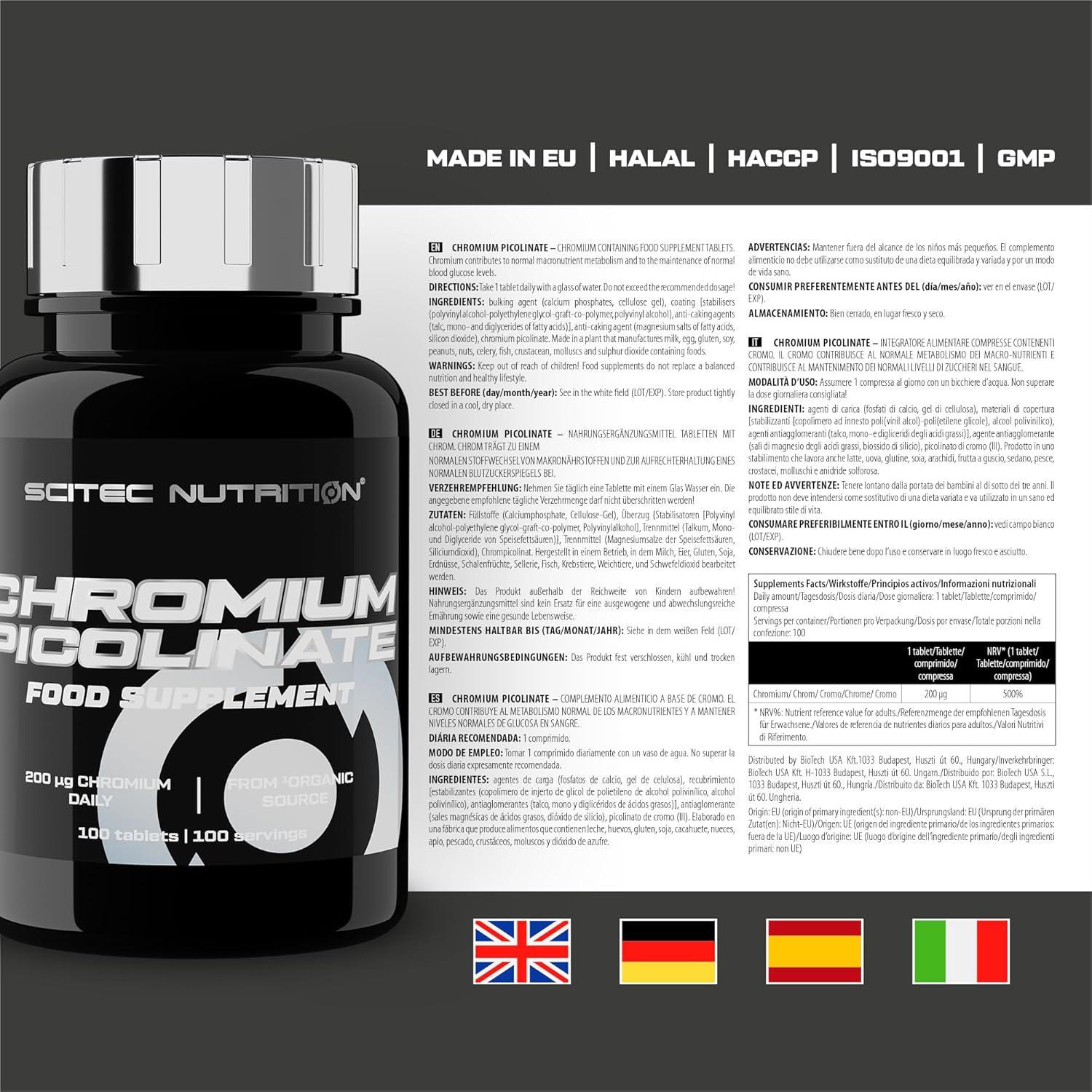 Buy Scitec Nutrition Chromium Picolinate - Vegan 100 Capsules for ...