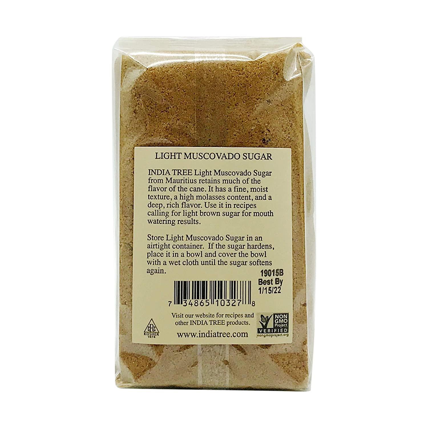 India Tree Light Muscovado Sugar 1 lb. - Premium Quality, Natural ...