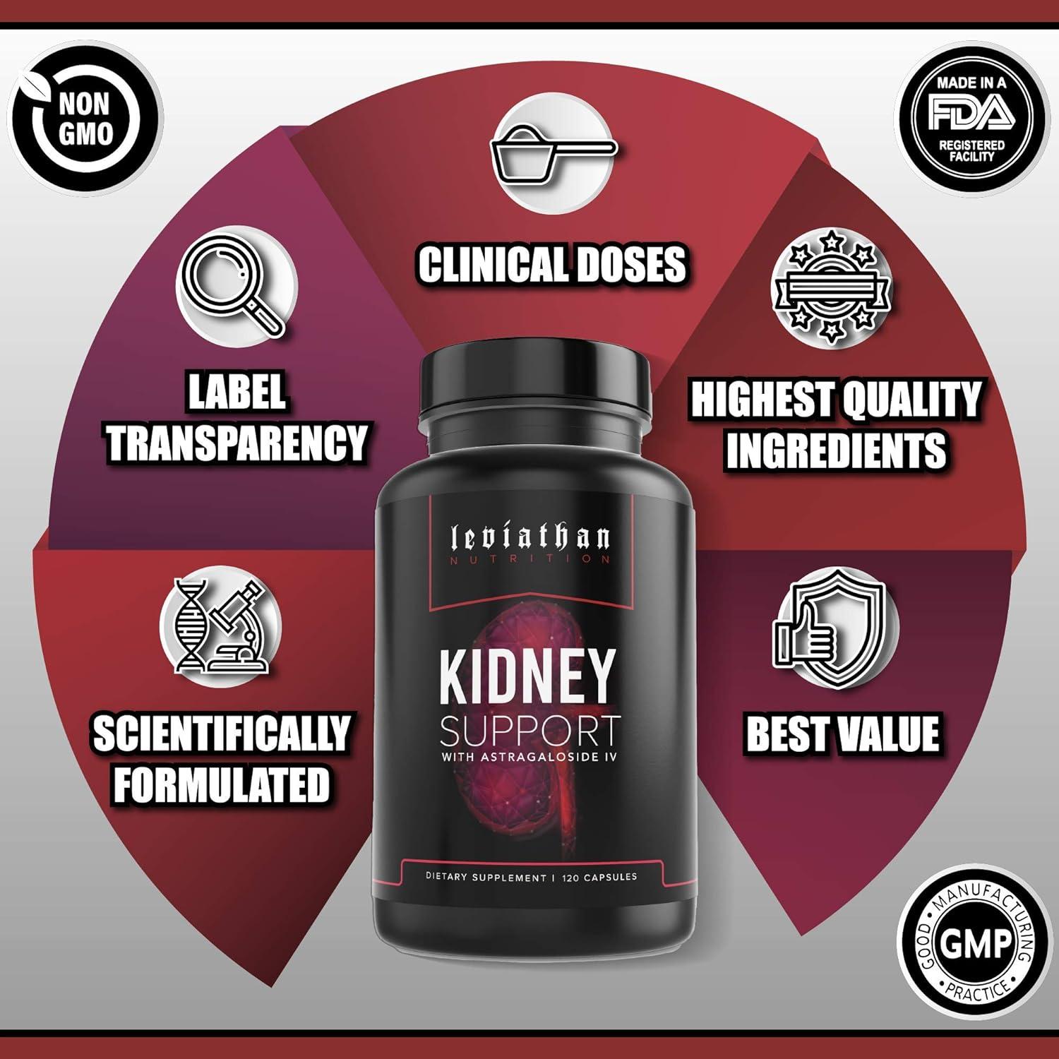 Leviathan Super Kidney Cleanse & Urinary Detox Formula - Optimal Kidney ...