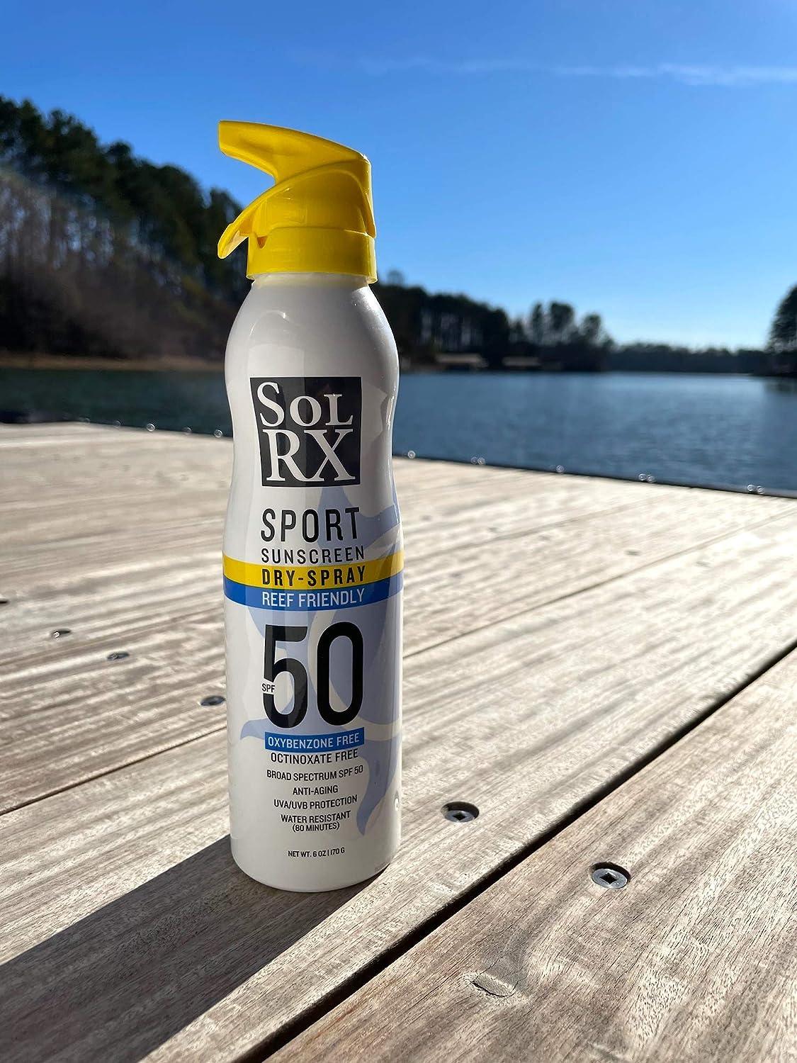 SolRX SPORT SPRAY SPF 50 | Reef Friendly | Broad Spectrum Sunscreen for ...
