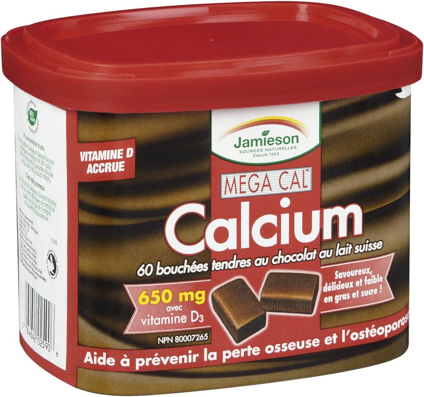 Jamieson Mega Cal Calcium Soft Chews - Bone Health Support | Buy Online ...