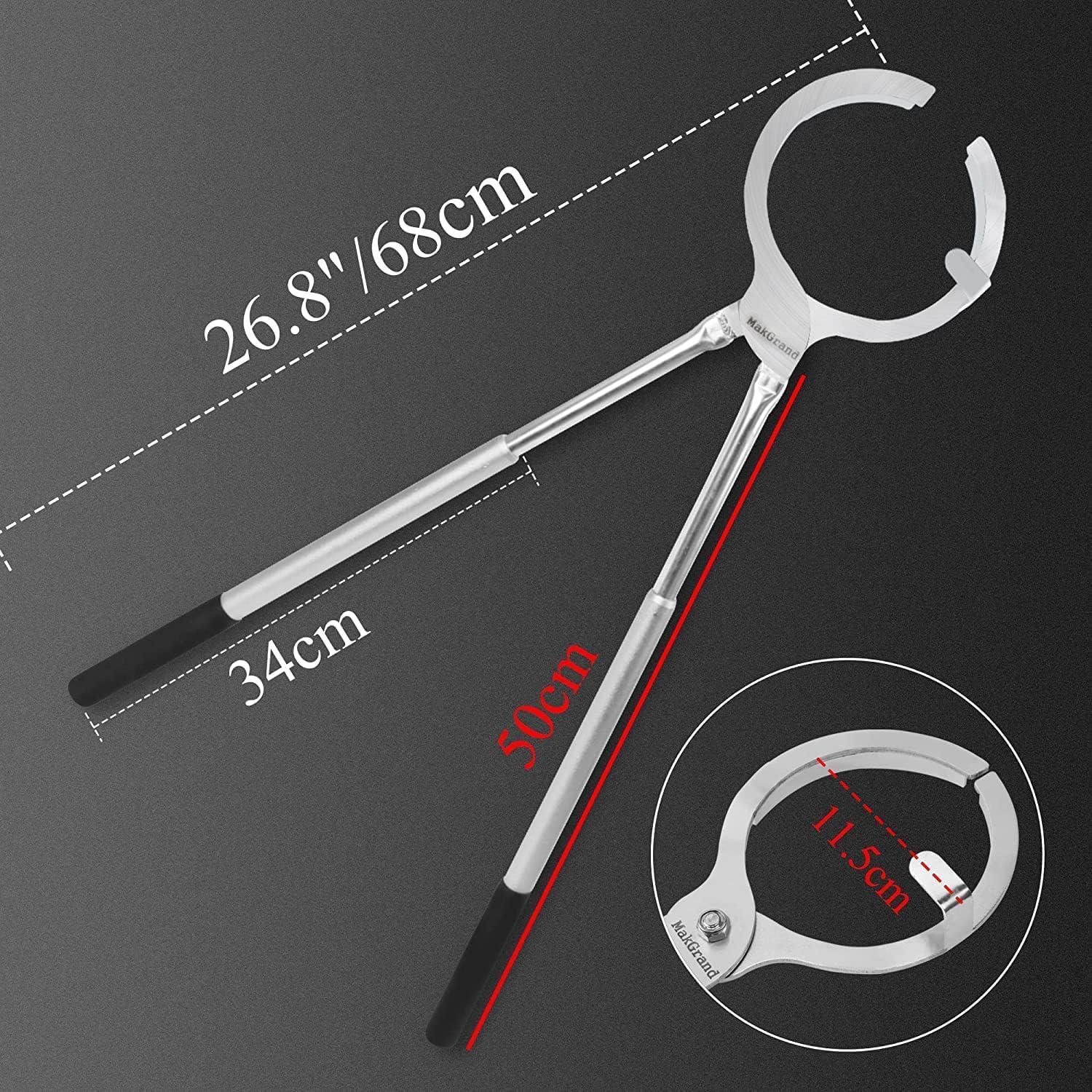 26.8 Stainless Steel Crucible Tongs for 6KG Graphite Crucibles - Heavy ...