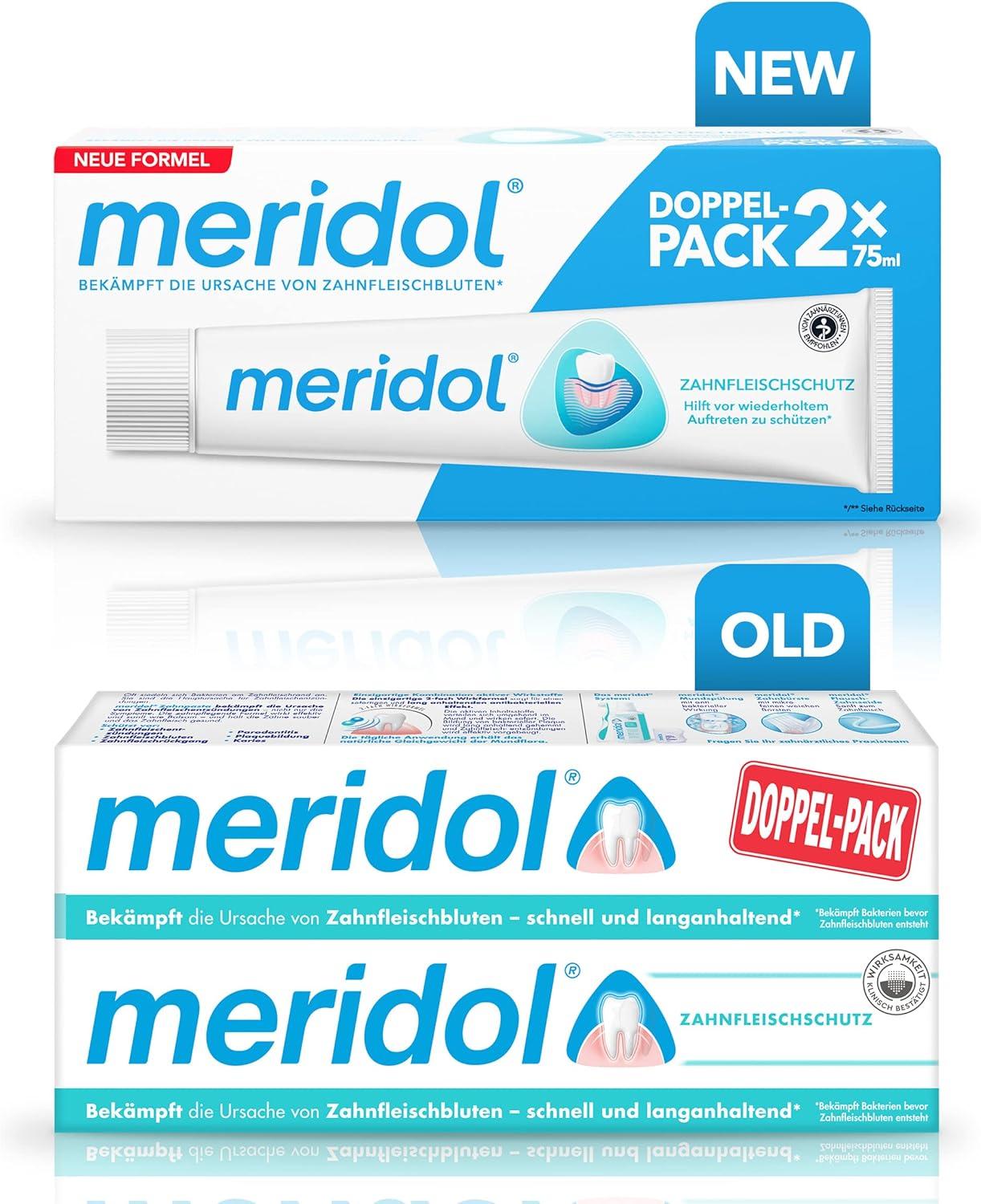 meridol Toothpaste Double Pack - 2x75ml (150ml) for Complete Oral Care ...