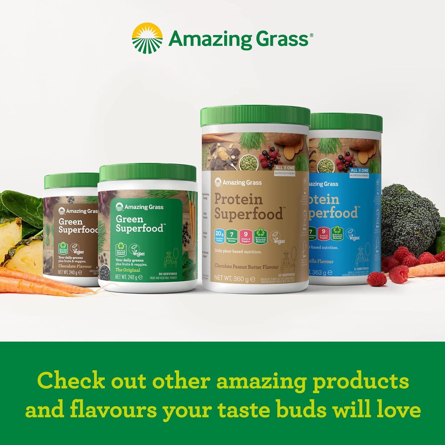 Amazing Grass Organic Vegan Rich Chocolate Protein Superfood Powder ...