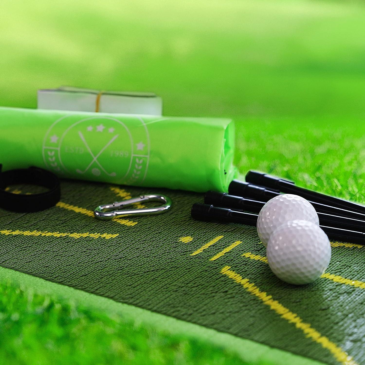 Golf Swing Detection Training Mat - Indoor & Outdoor Use with Real Golf ...