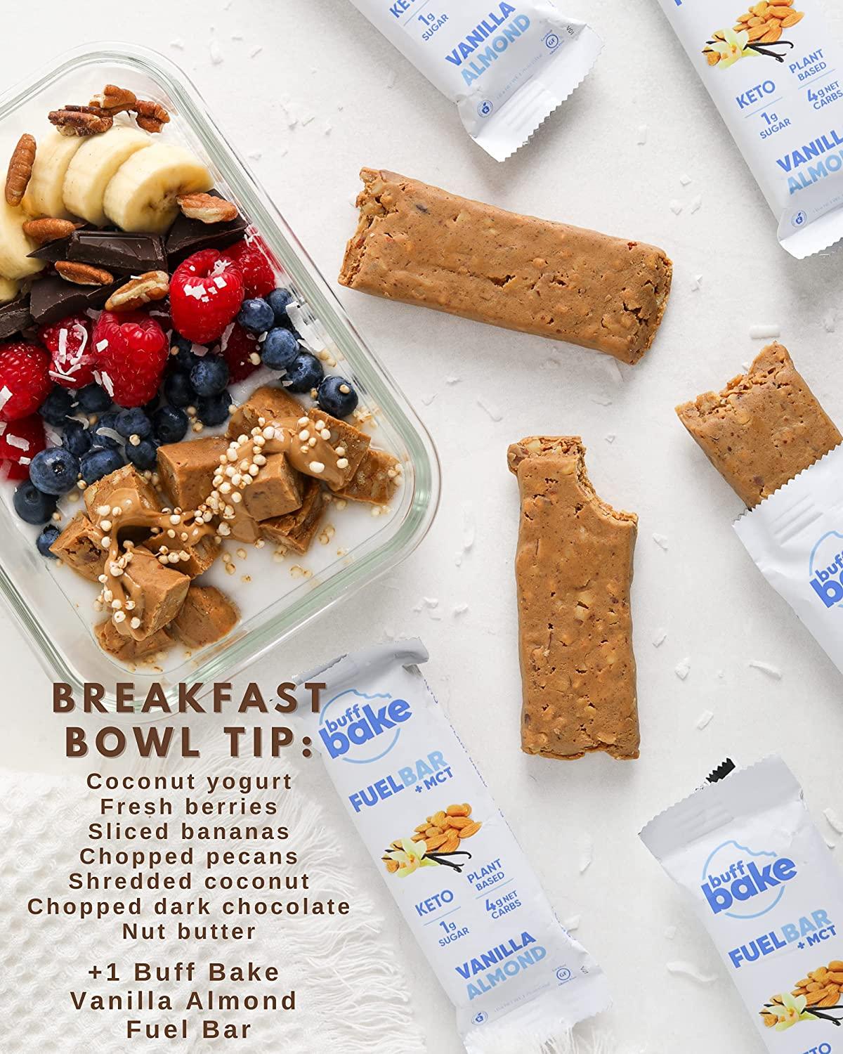 Buff Bake Fuel Bar Keto Protein Bars Variety Sampler 12 Pack - Vegan ...