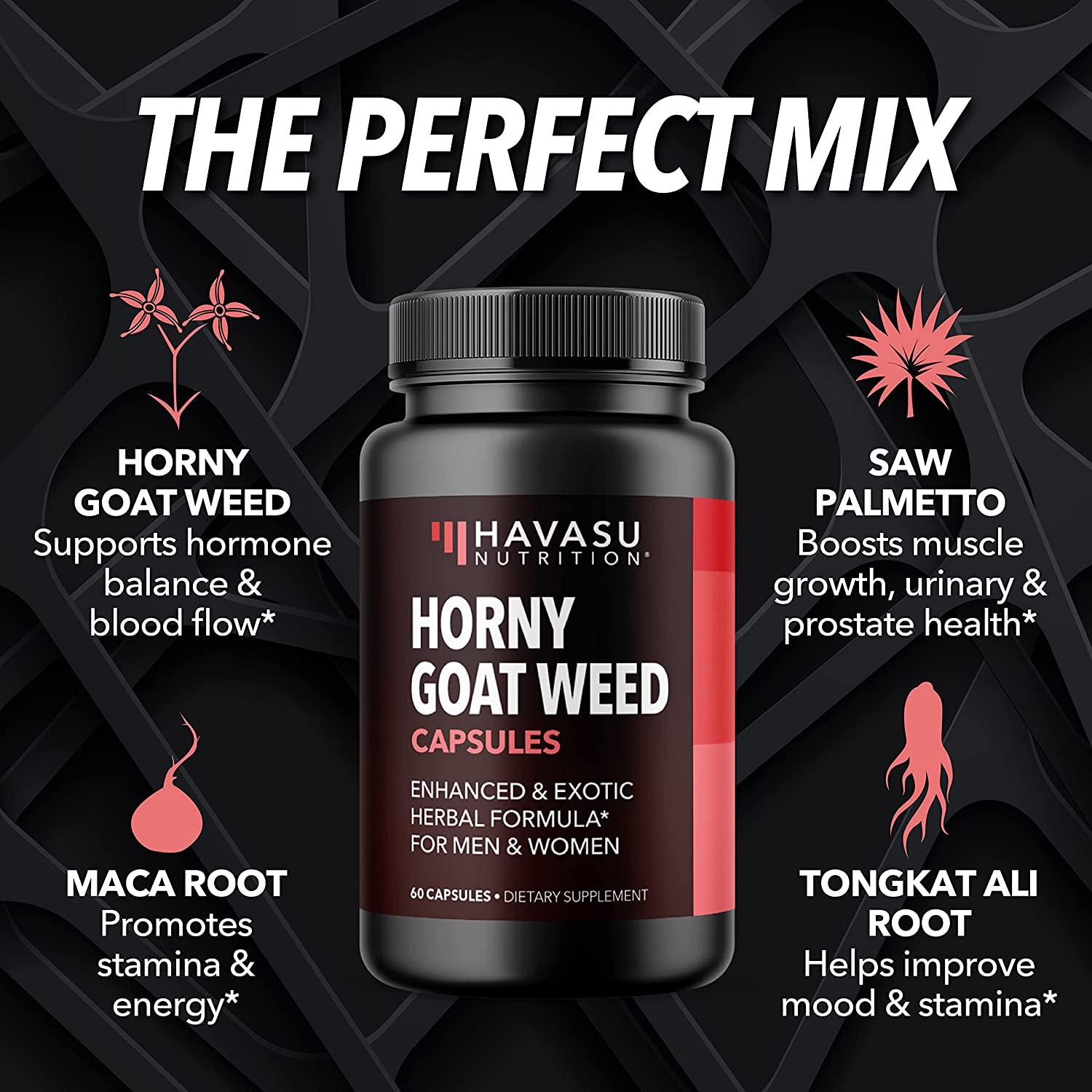 Male Enhancing Bundle: L-Arginine & Horny Goat Weed for Performance ...