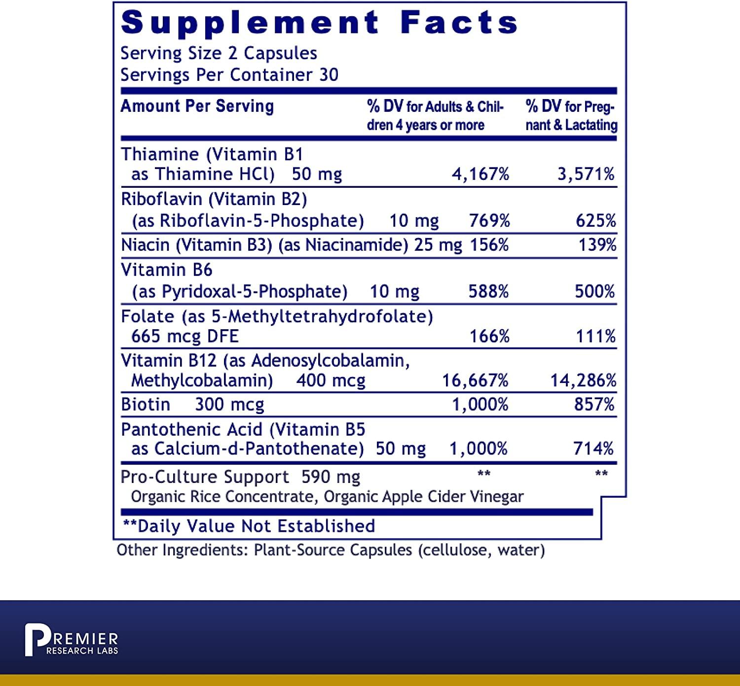 PRL Complete B: Vitamin B Complex for Nervous System, Energy, Liver ...