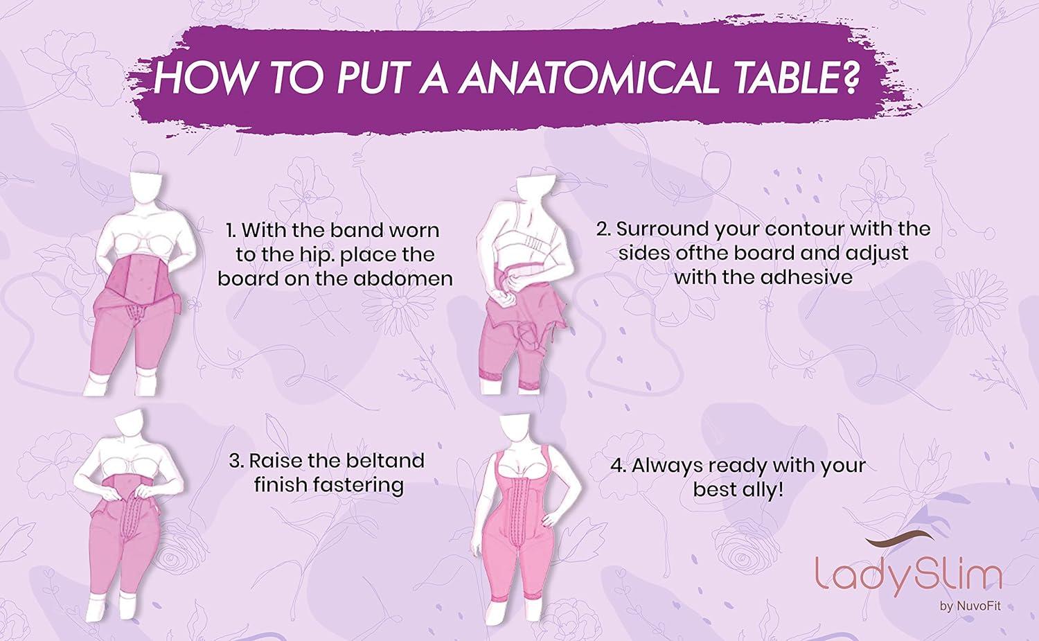 Lady Slim Liposuction Abdominal Compression Board - NuvoFit Post ...