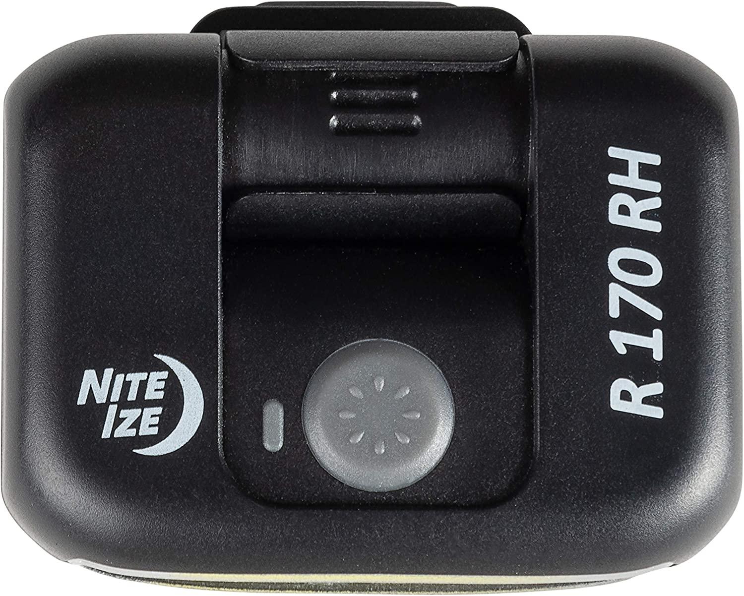 Nite Ize R170RC-01-R7 Radiant 170 Rechargeable Clip Strap and Cap Light ...