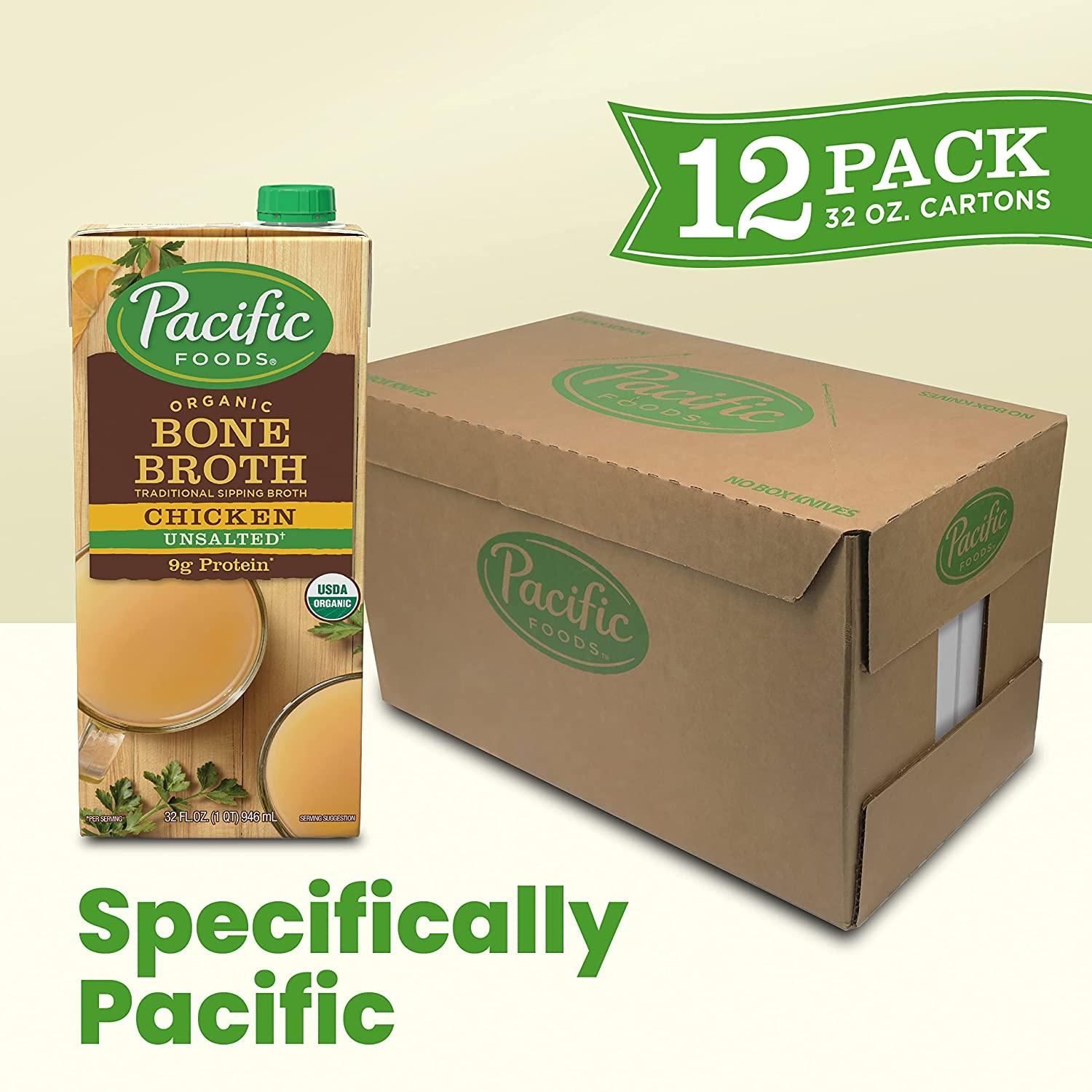 Pacific Foods Organic Bone Broth, Original Chicken by Pacific Foods 32 ...