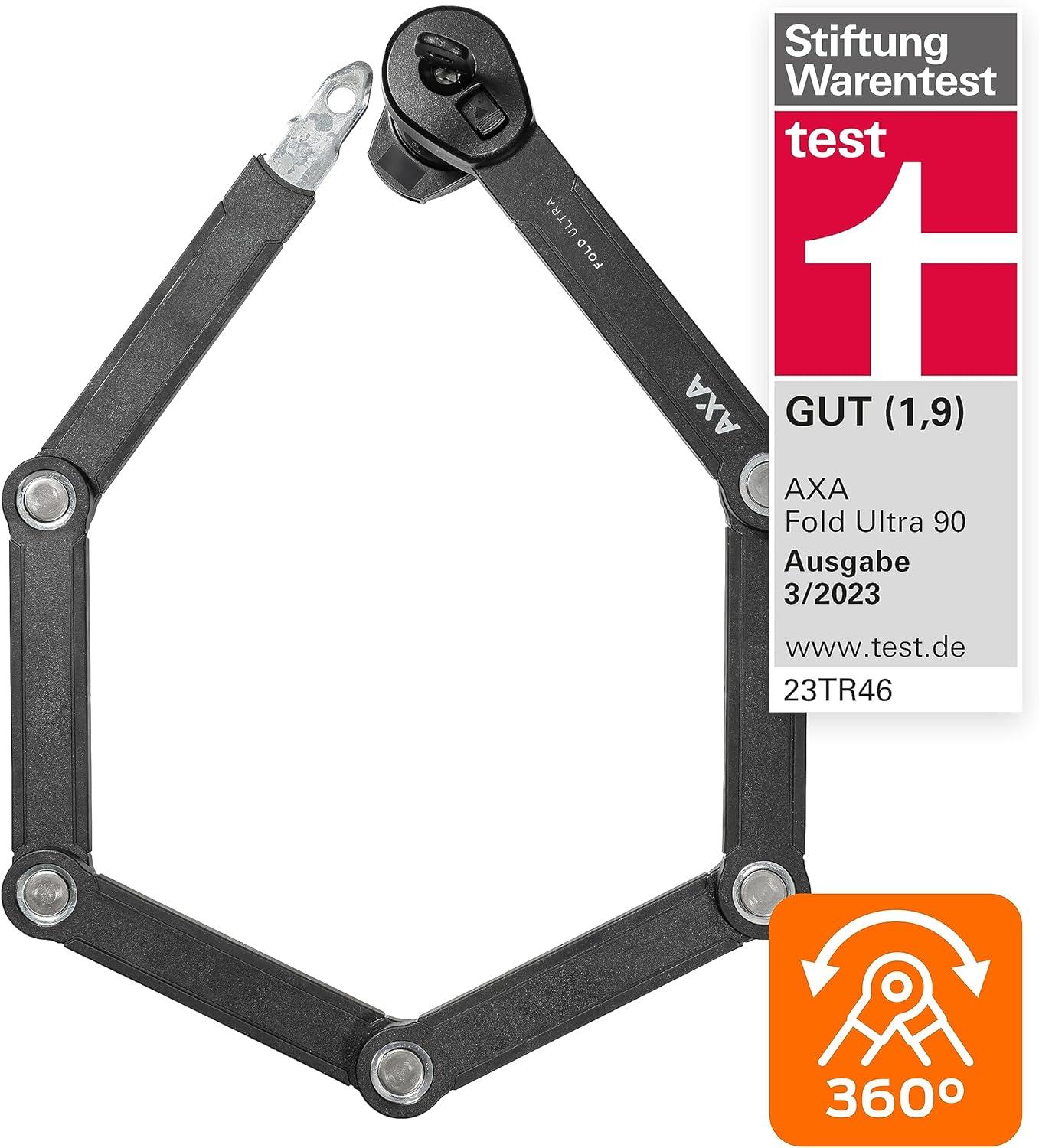 Buy Axa Fold Ultra 90 Bicycle Lock - High Security Level 14 for Cargo ...