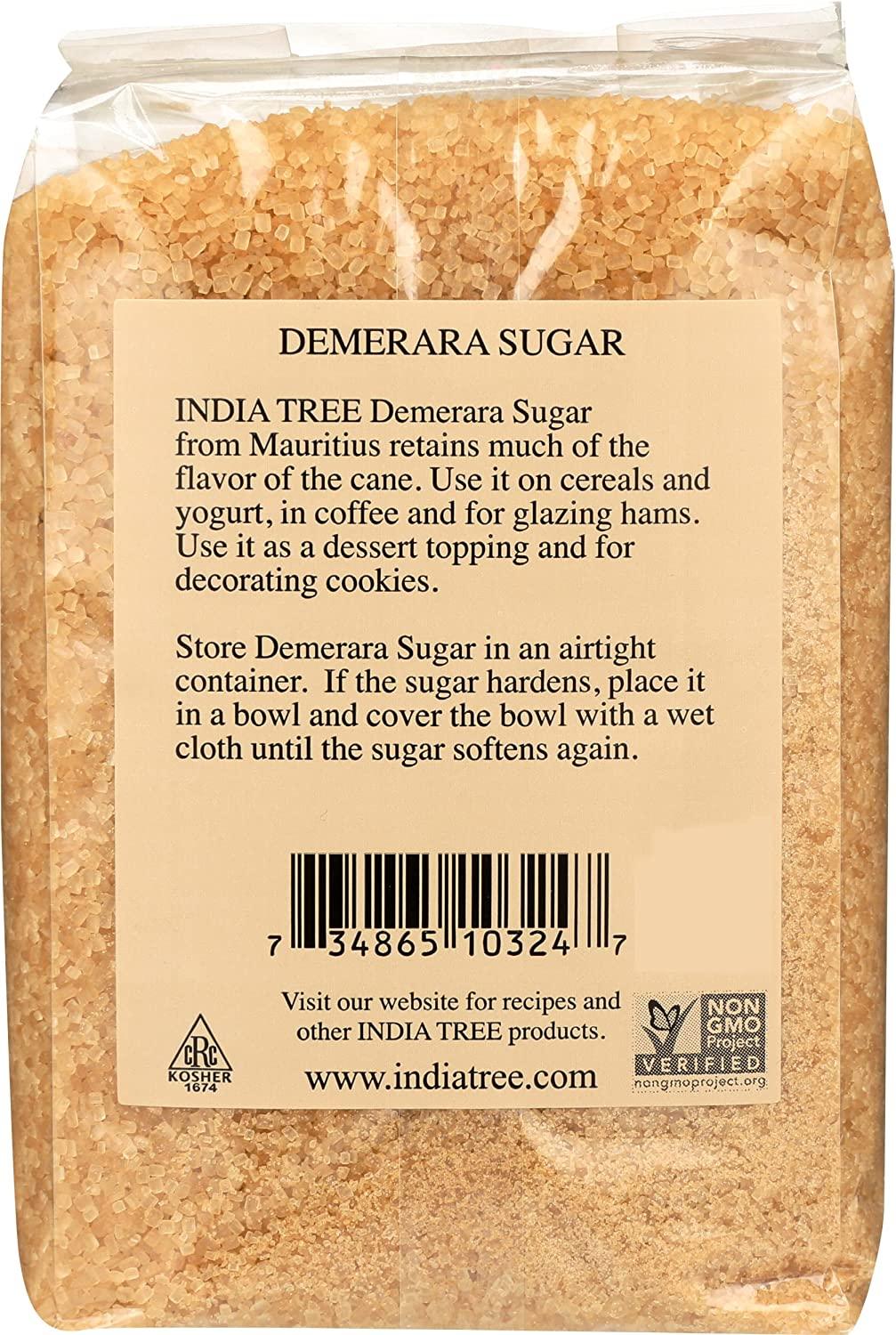 INDIA TREE Demerara Sugar 16 OZ - Premium Quality Natural Sweetener ...