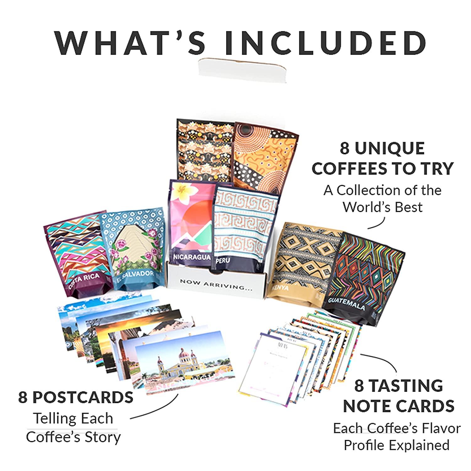 Atlas Coffee Club World of Coffee Sampler | Gourmet Gift Set | 8-Pack ...