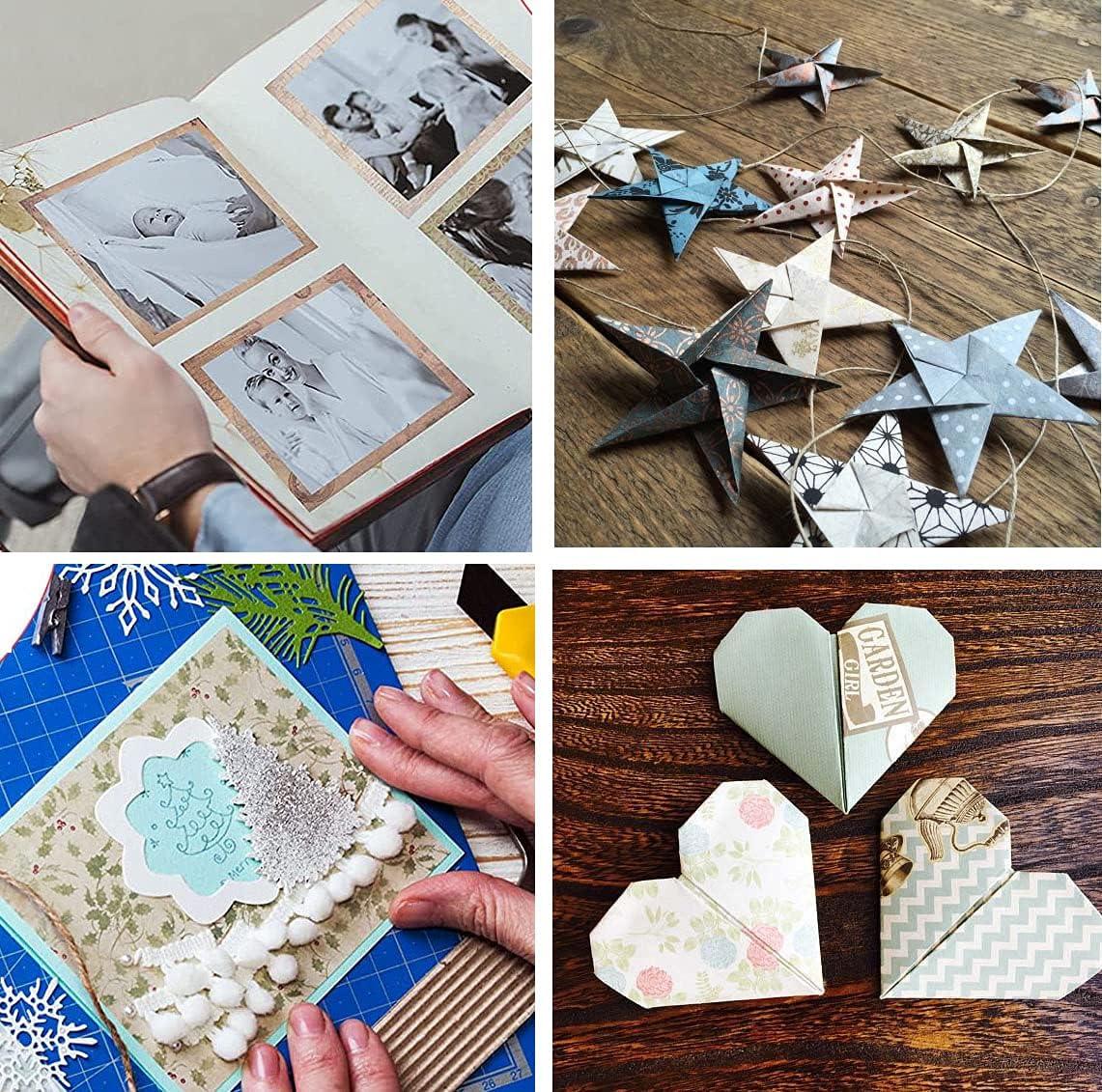 Huralona Vintage Scrapbooking Paper Pad - 26 Sheets 10x10 Decorative ...