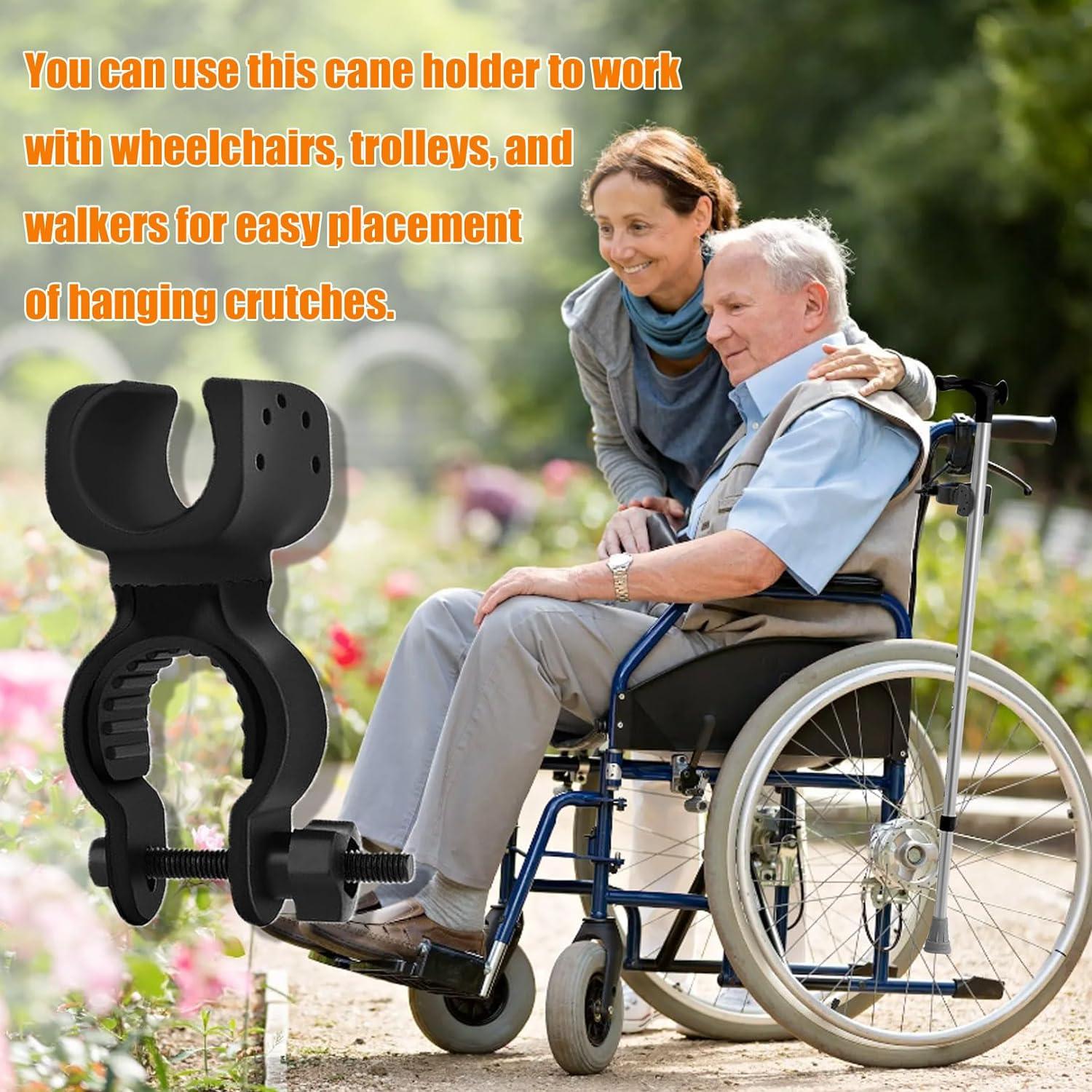 Gunwon 2 Pack 360-Degree Rotating Fixed Bracket Walking Stick Holder ...