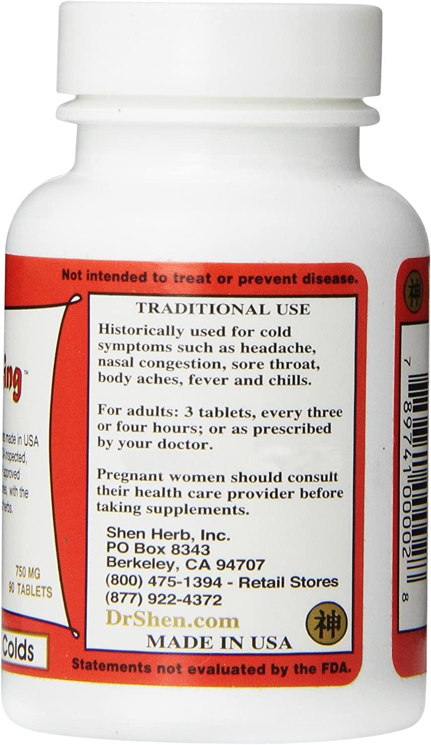 Dr. Shen's Zong Gan Ling Pills - 90 Count | Herbal Remedy for Cold ...