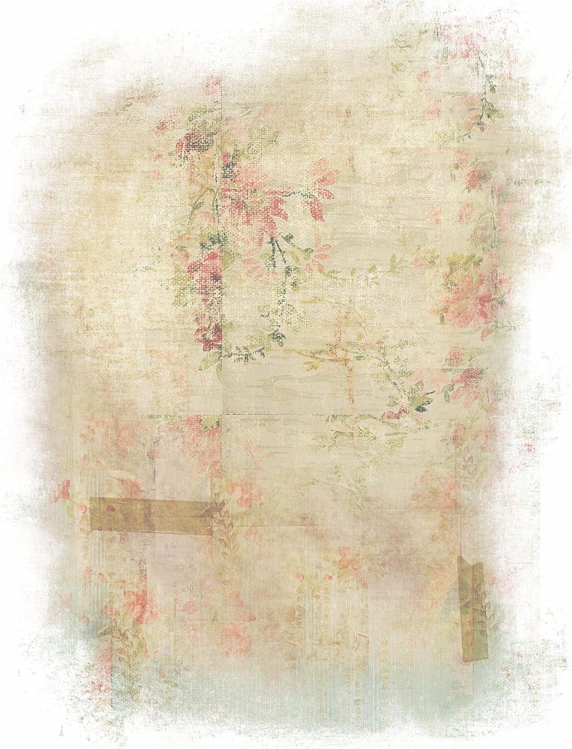 Rose Wallpaper Overlay Rice Paper 8 x 10.5 Inch - 6 Different Printed ...
