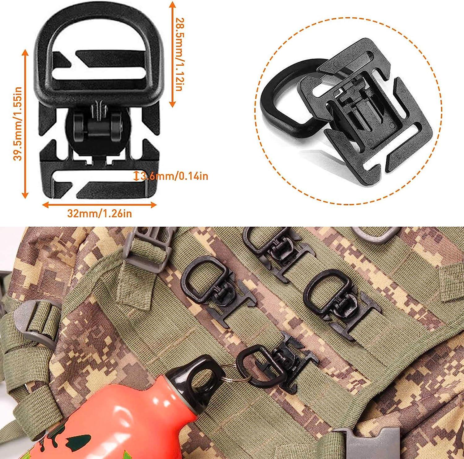 Molle Accessories Kit - 28 Attachments - D-Ring Grimloc Locking Gear ...