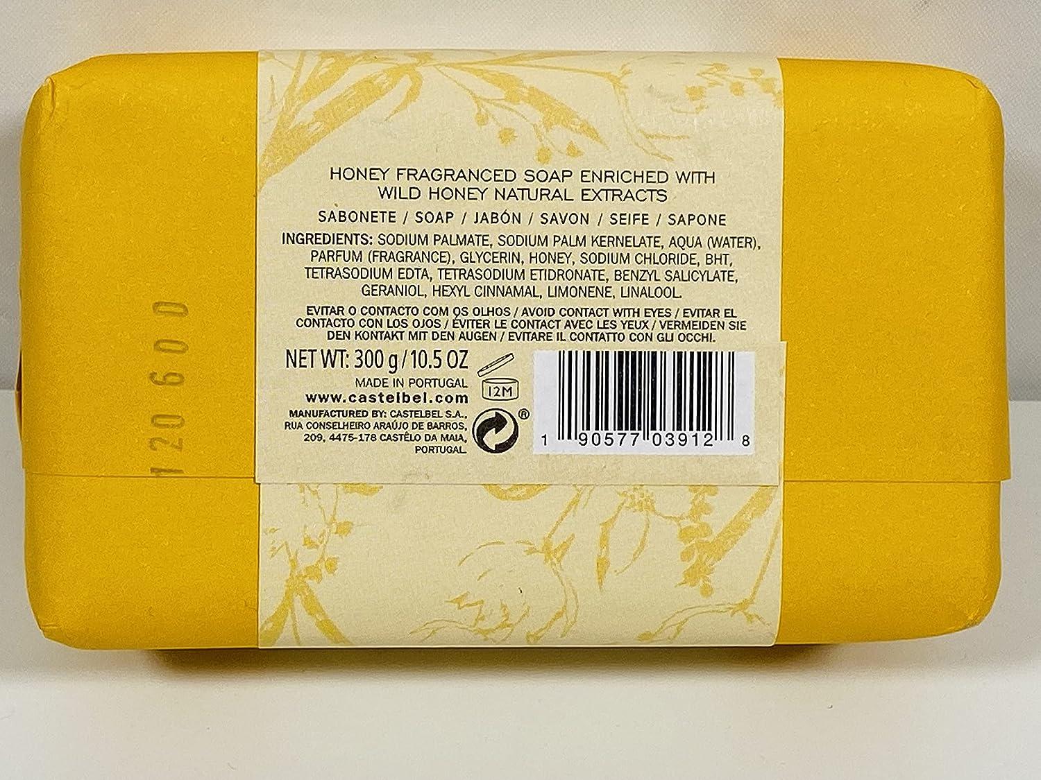 Castelbel Porto Wild Honey Fragranced Soap Bar 10.5oz - Luxurious ...