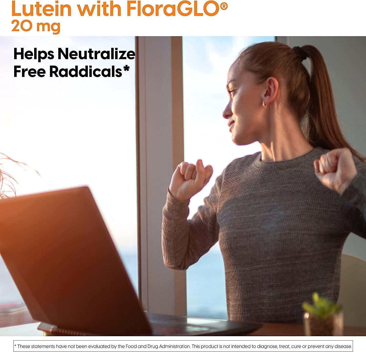 Buy Doctor's Best Lutein 20 mg with FloraGlo - 60 Softgels for Eye ...