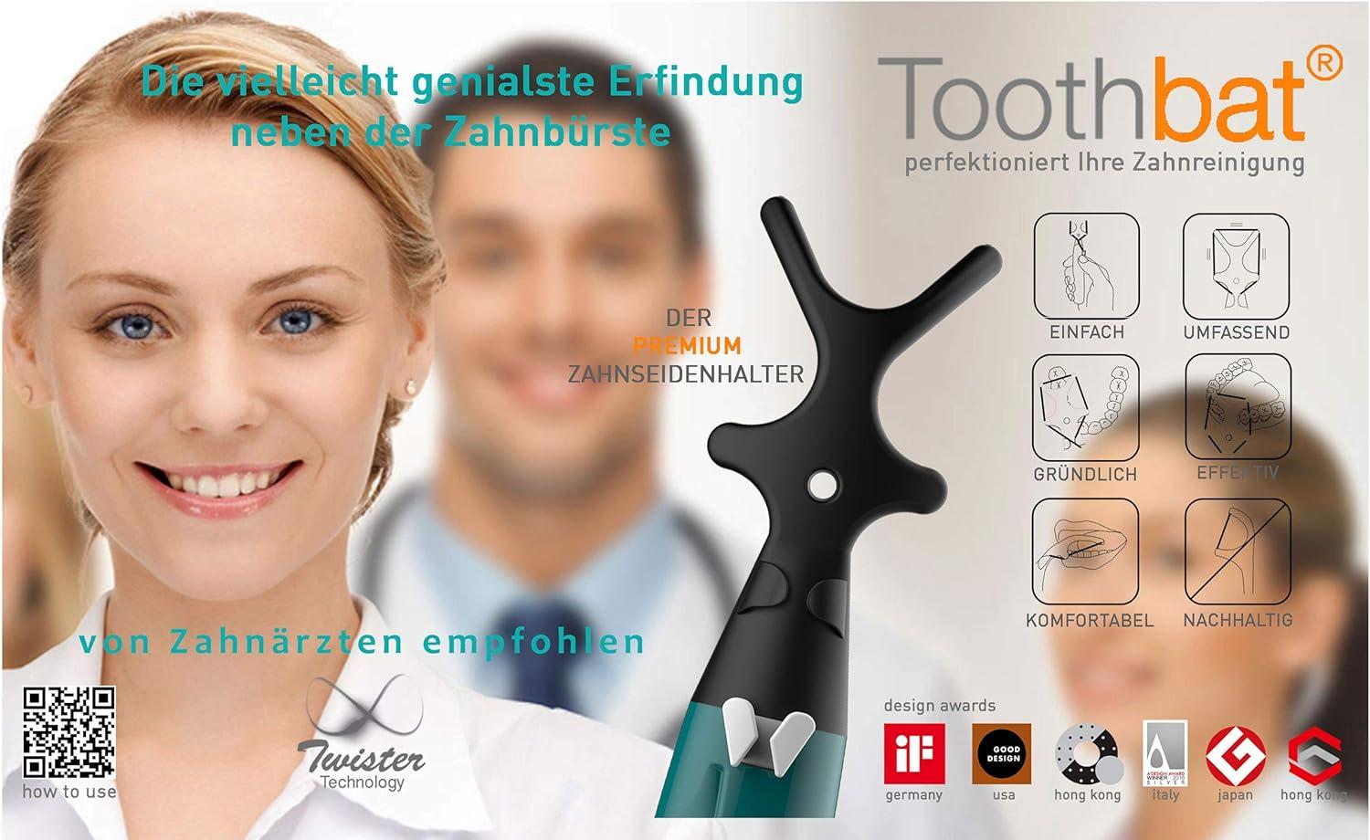 Toothbat WOW Dental Floss Holder - Perfect Oral Hygiene & Interdental ...