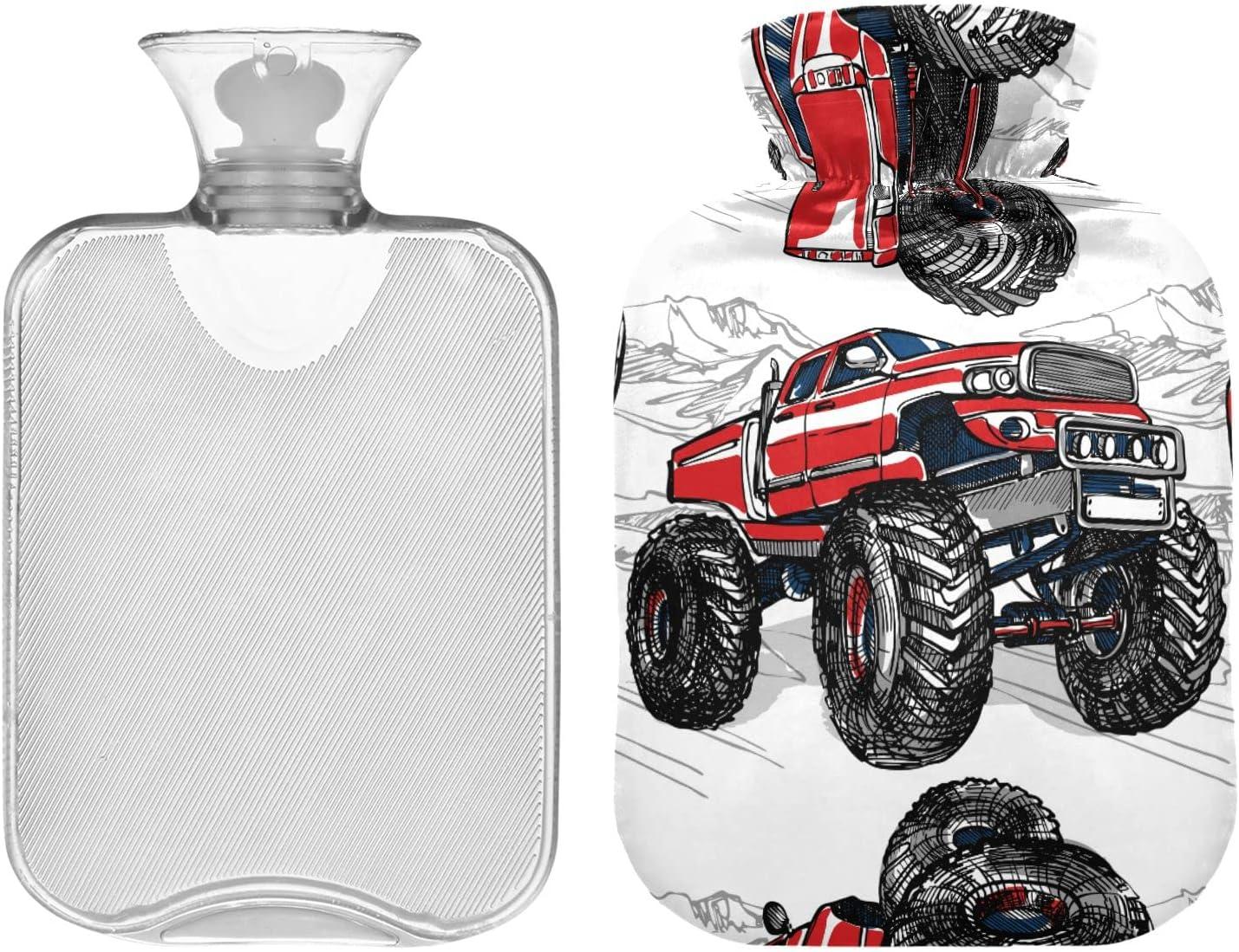 Hot Water Bottle with Cover - 2L Truck & Car Heating Pad for Neck ...