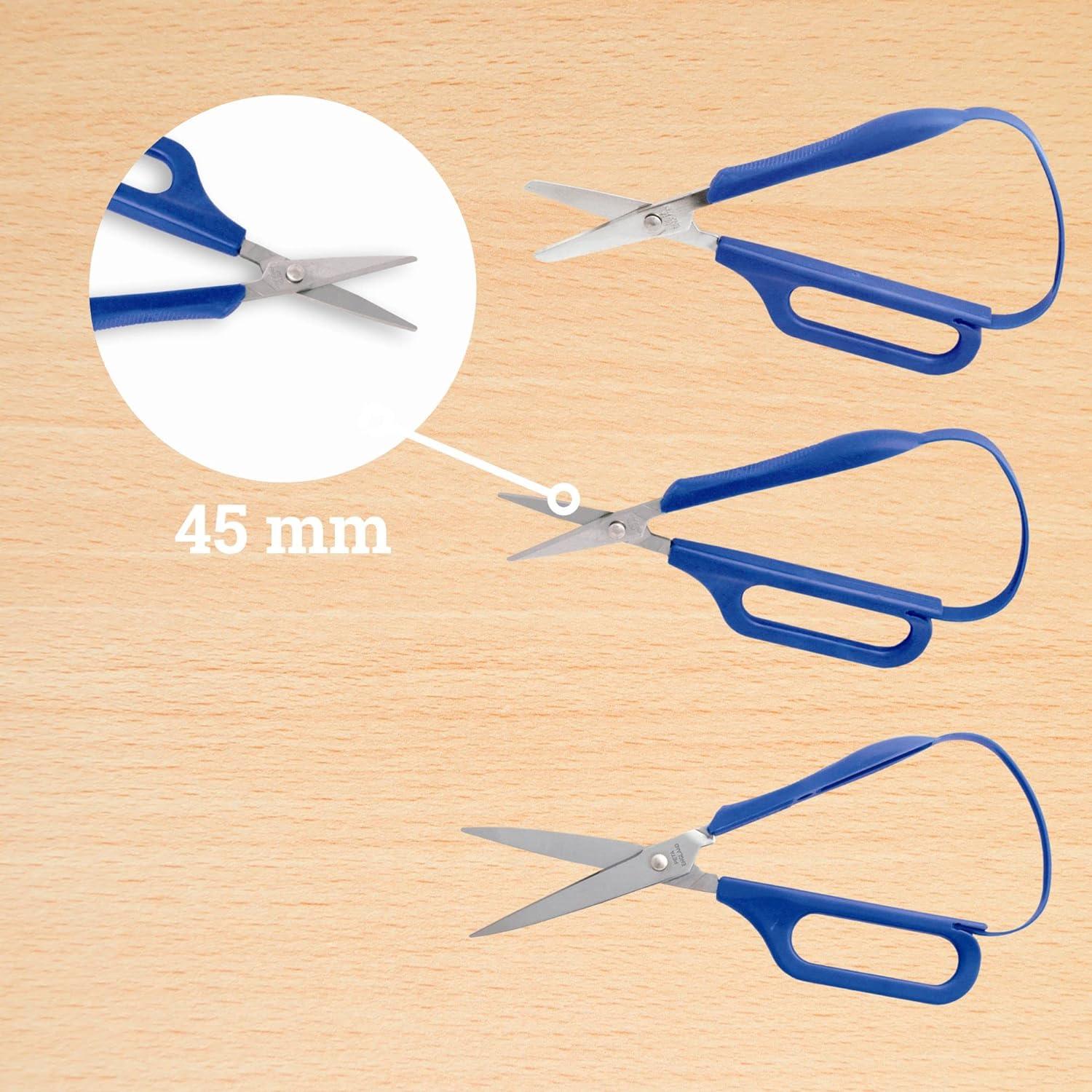 PETA Easi-Grip Long Loop Scissors Stainless Steel and Polymer Handle ...