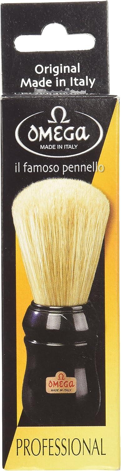 Omega 10049 Shaving Brush - Pure Bristle - Black | High-Quality Men's ...
