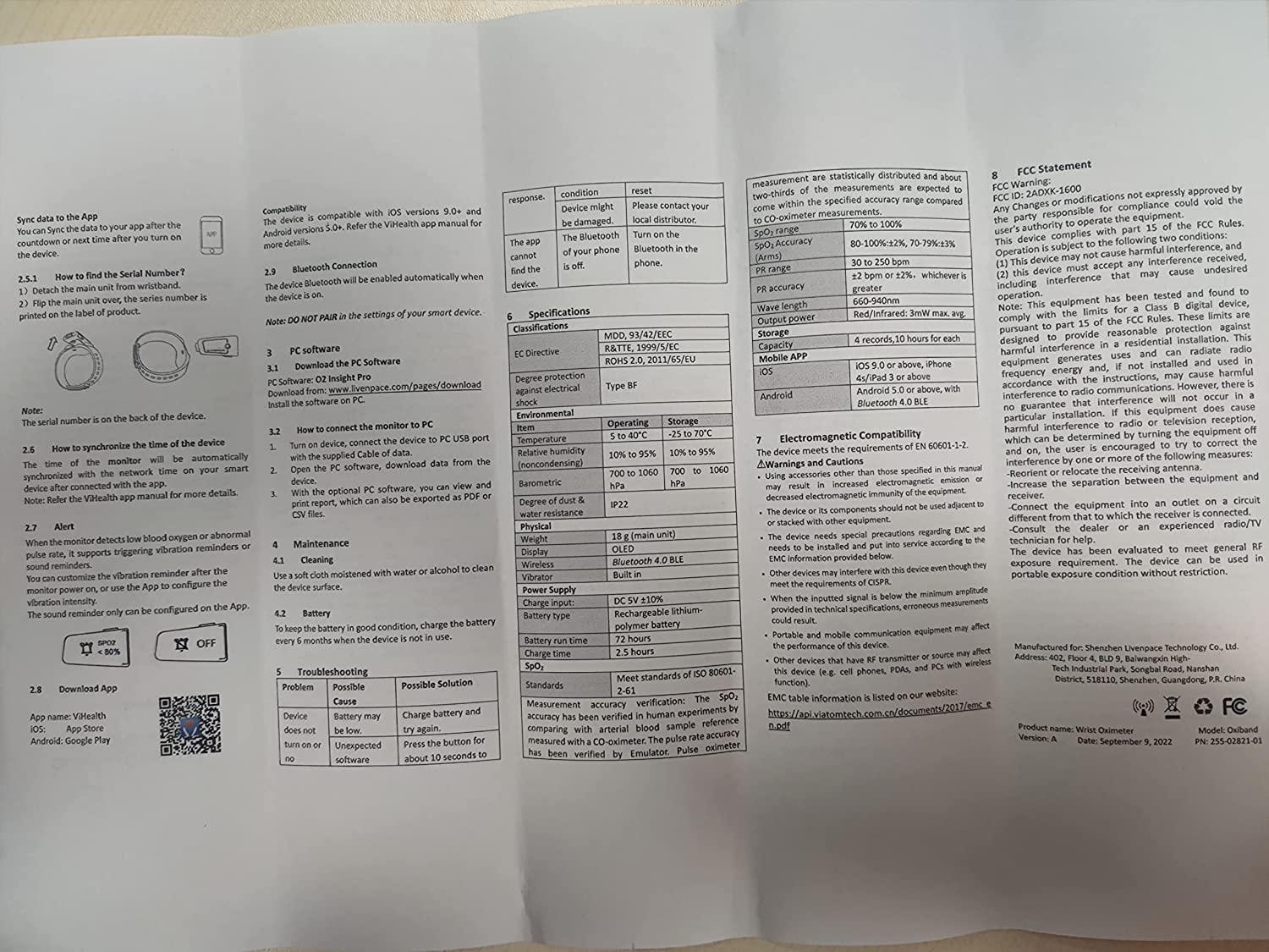 Bluetooth Oxiband O2 Pulse Oximeter | Smart O2 Sensor for O2 Saturation ...