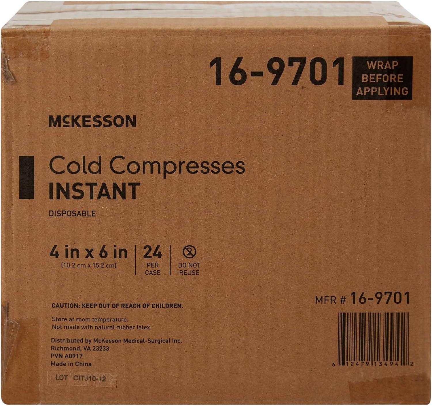 McKesson Cold Compress Instant Cold Pack 4x6 1 Count - Pack of 24 | Buy ...