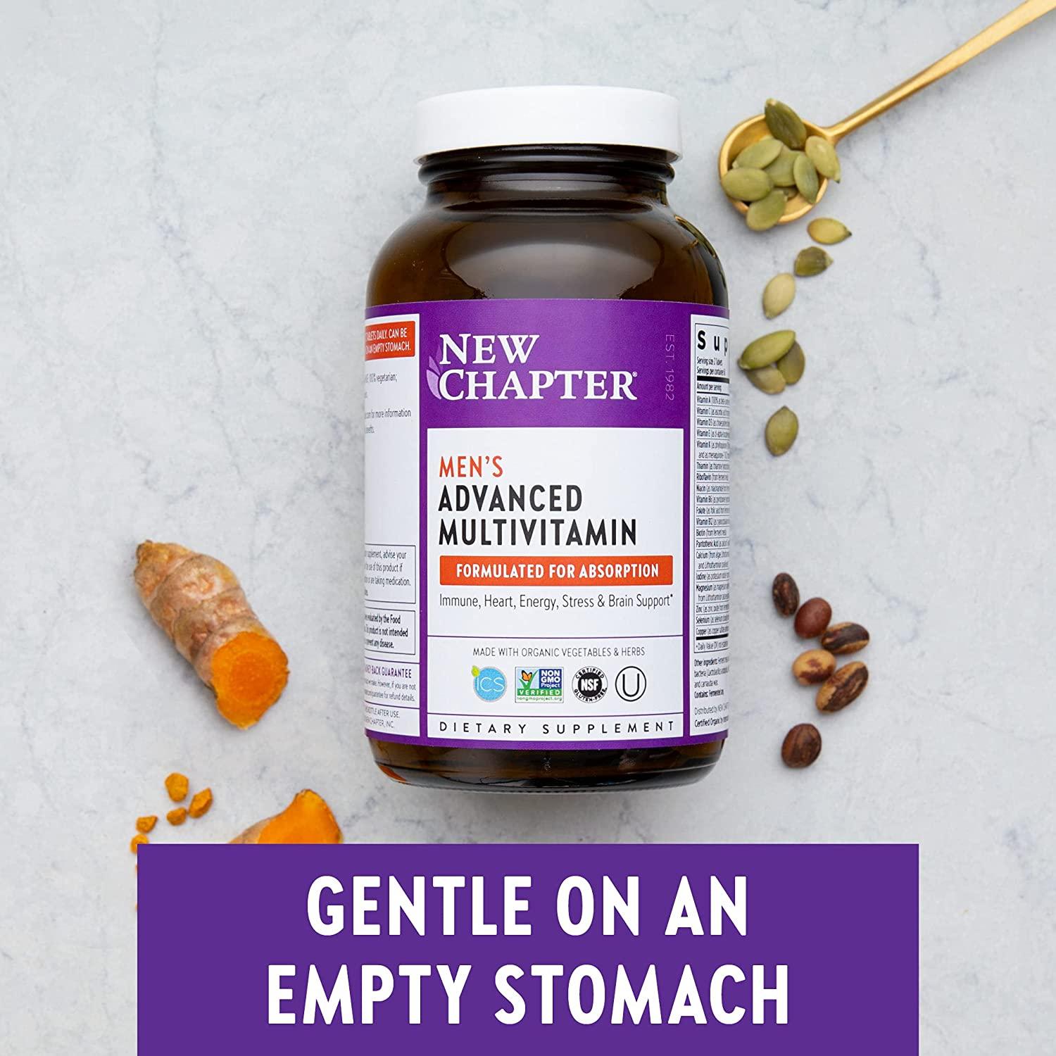 New Chapter Men's Advanced Multivitamin 120 Veg Tablets - Premium ...