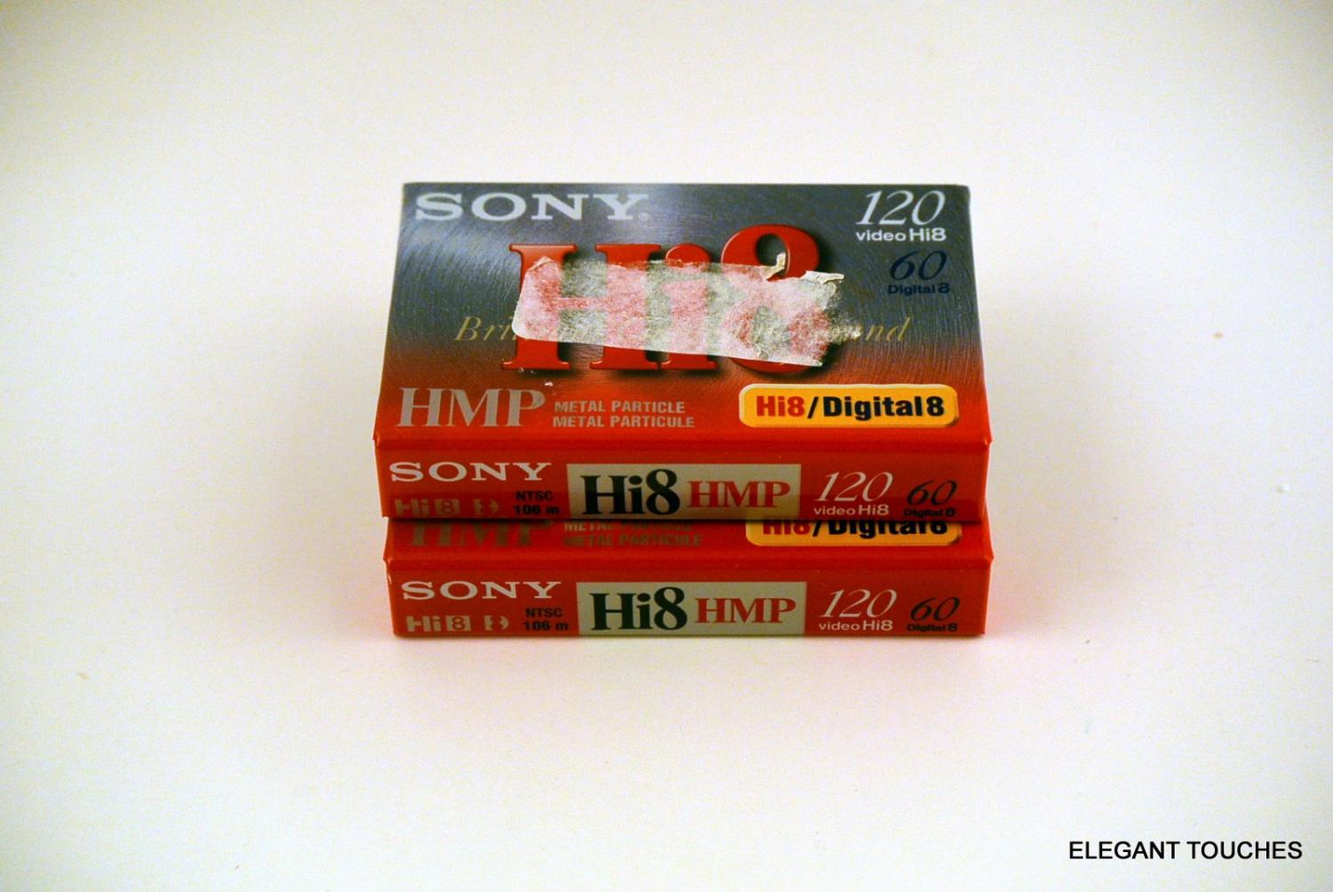 Sony Hi 8mm HMP Metal Particle Video Tape (120 Min.) Audio Cassette ...