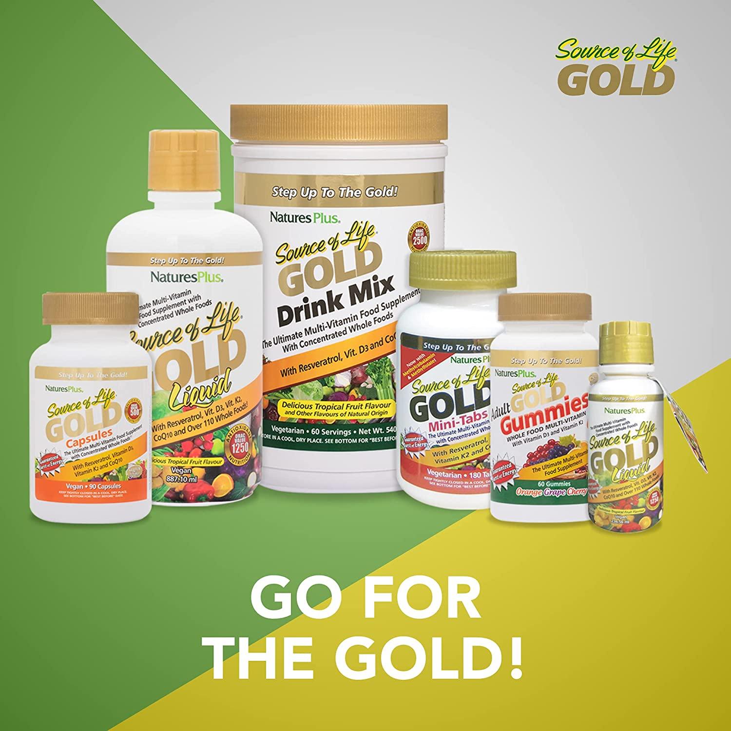 Nature's Plus Source of Life Gold Mini-Tabs - Ultimate Multi-Vitamin ...