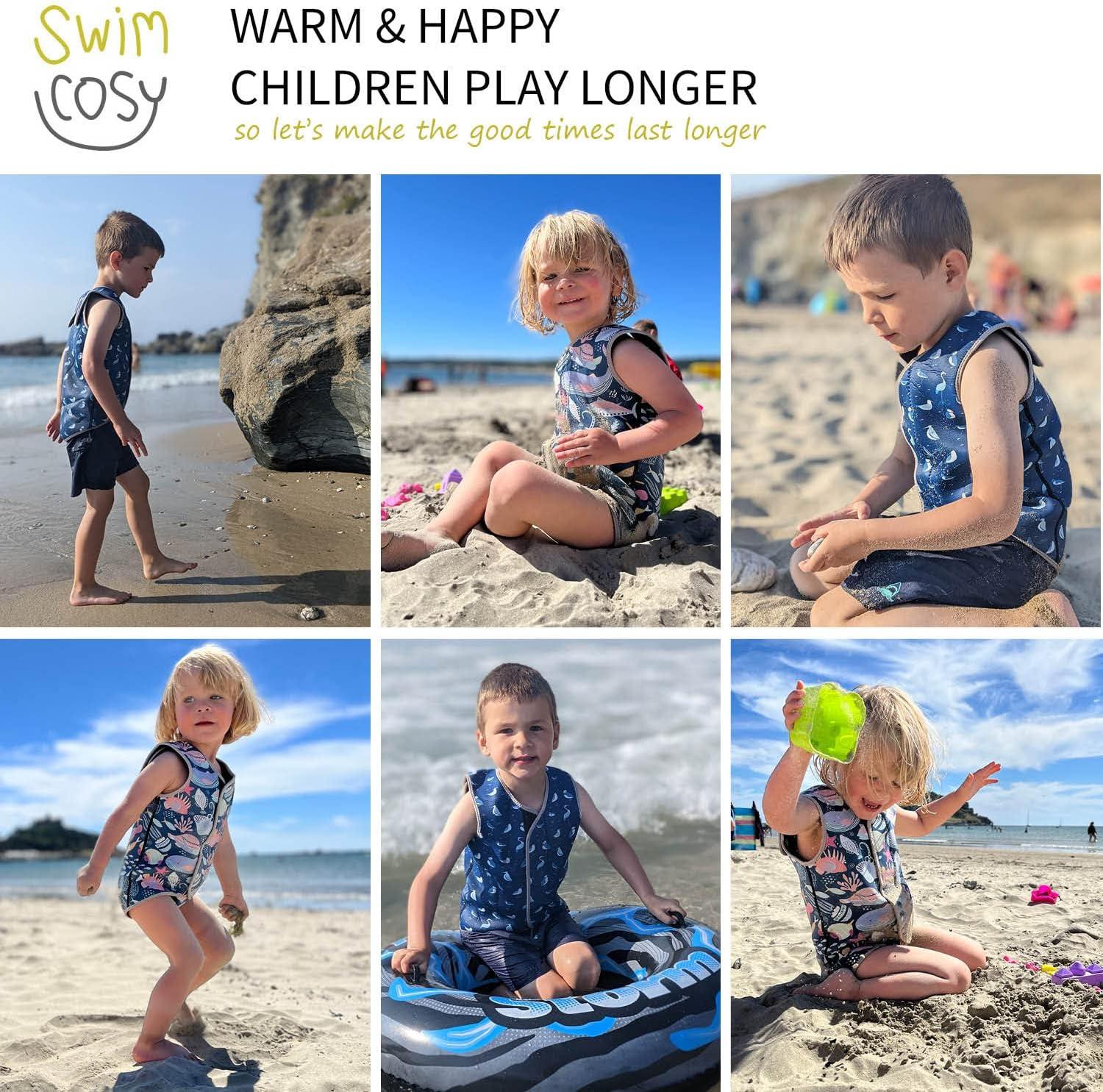 Swim Cosy Baby/Toddler Wetsuit Vest UPF50 - Neoprene Wrap Design ...