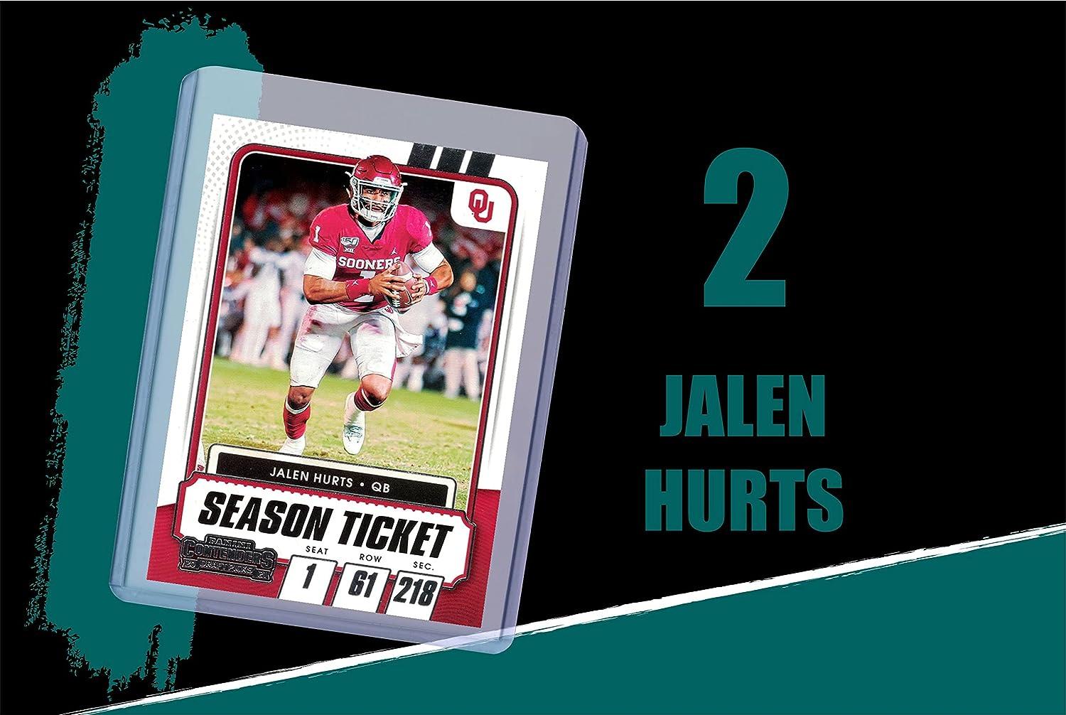 Jalen Hurts Football Cards Assorted Bundle - Philadelphia Eagles ...