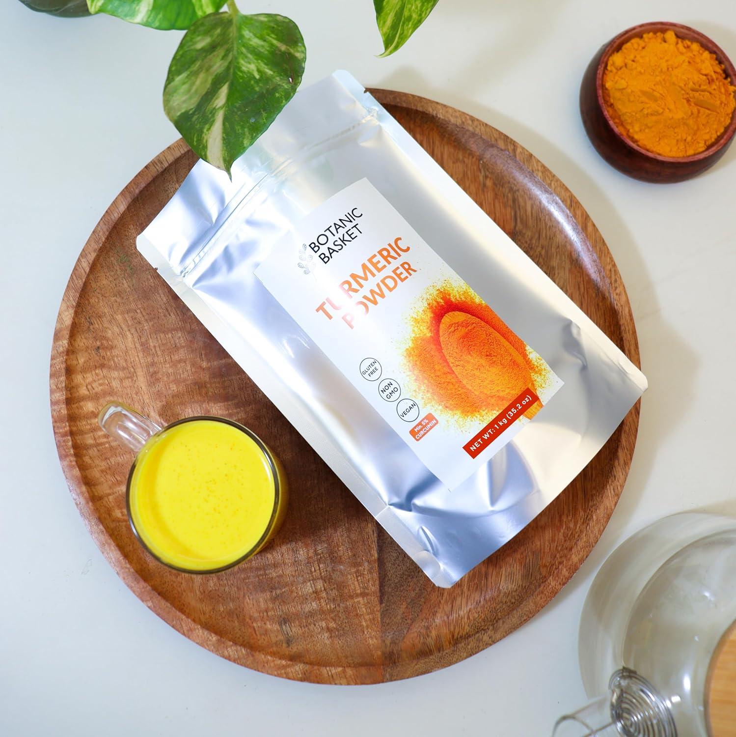 Organic Turmeric Powder 1 kg - 5% Curcumin, Pure Natural Haldi Powder ...