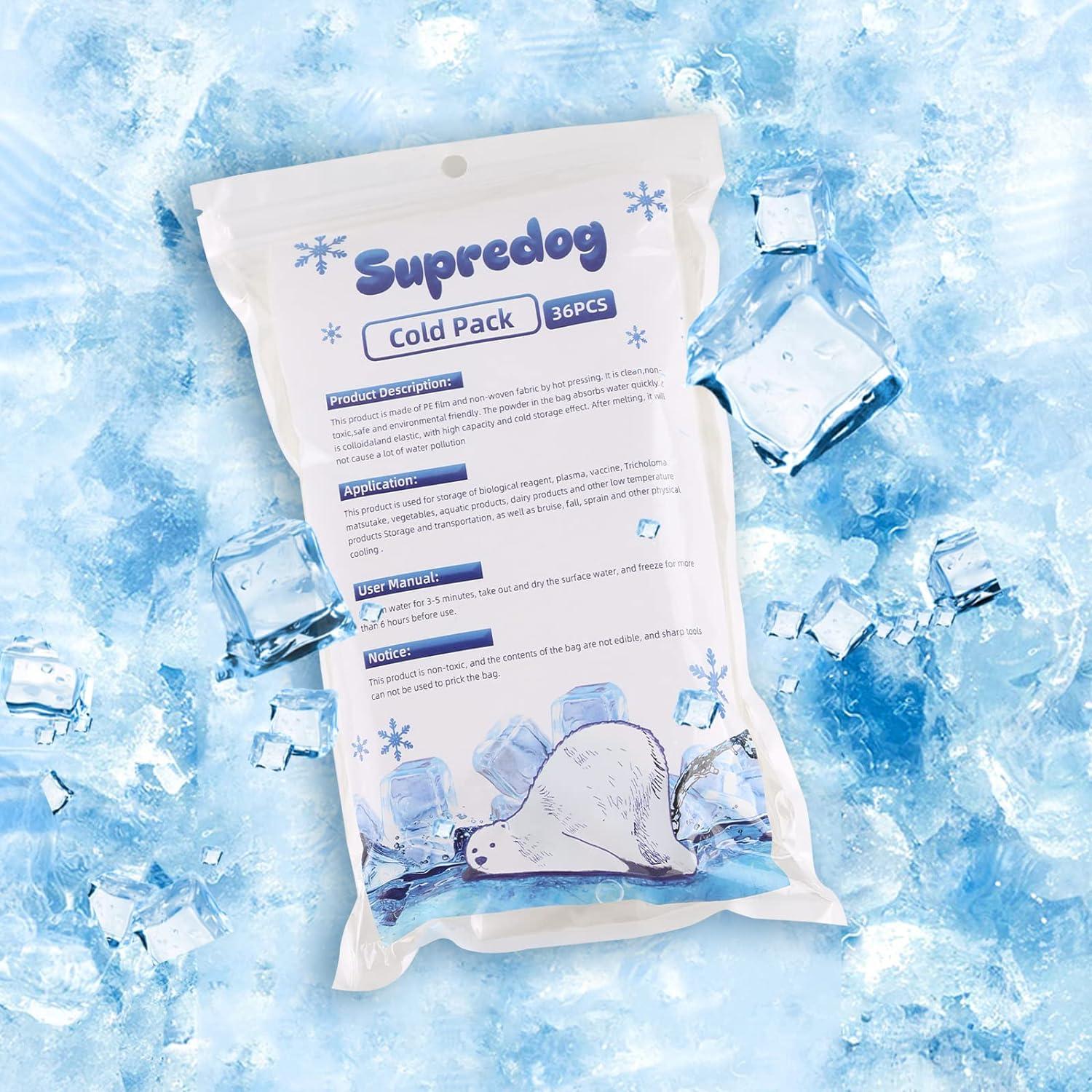 36pc Dry Ice Packs for Shipping - Reusable Cold Shipping Packaging for ...