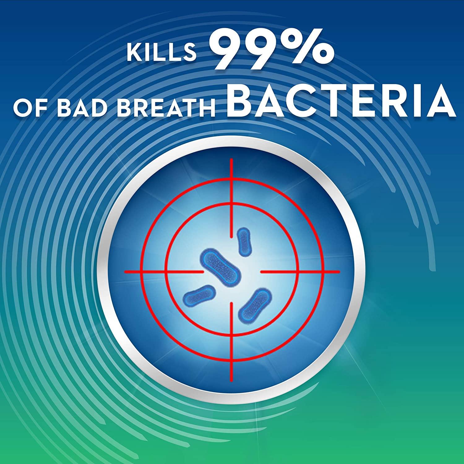 Crest Breath Bacteria Blast Mouthwash - Icy Cool Mint 32 fl oz | Fresh ...