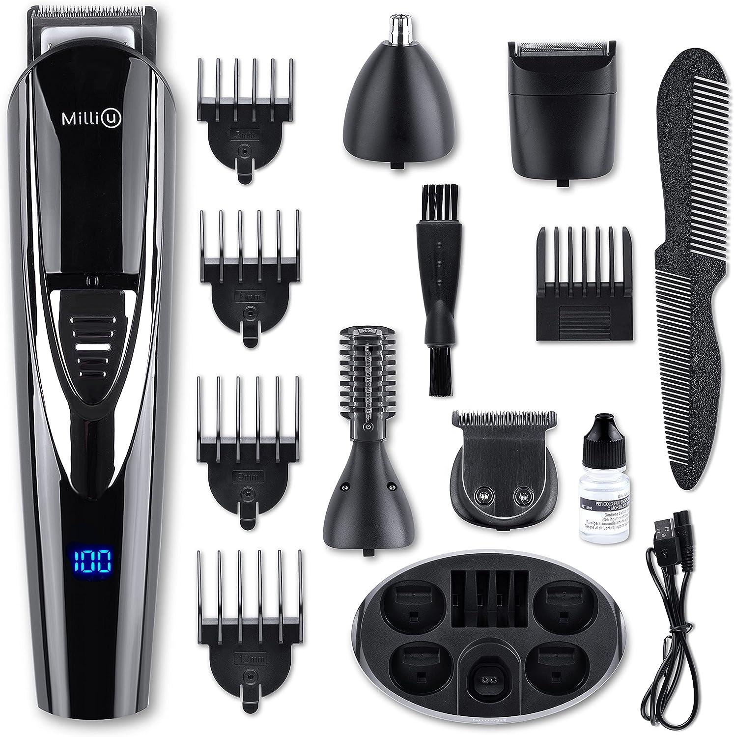 Cordless Waterproof Beard Trimmer for Men - Hair and Body Grooming Tool ...