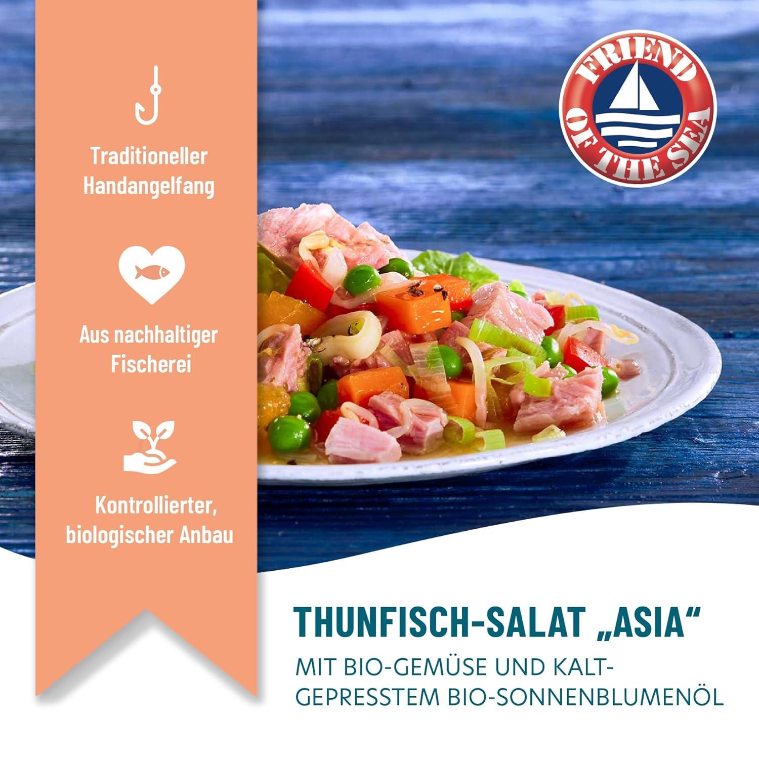 Fontaine Tuna Salad Asia - 200g 5 Pack | 100% Sustainable Bonito Tuna ...