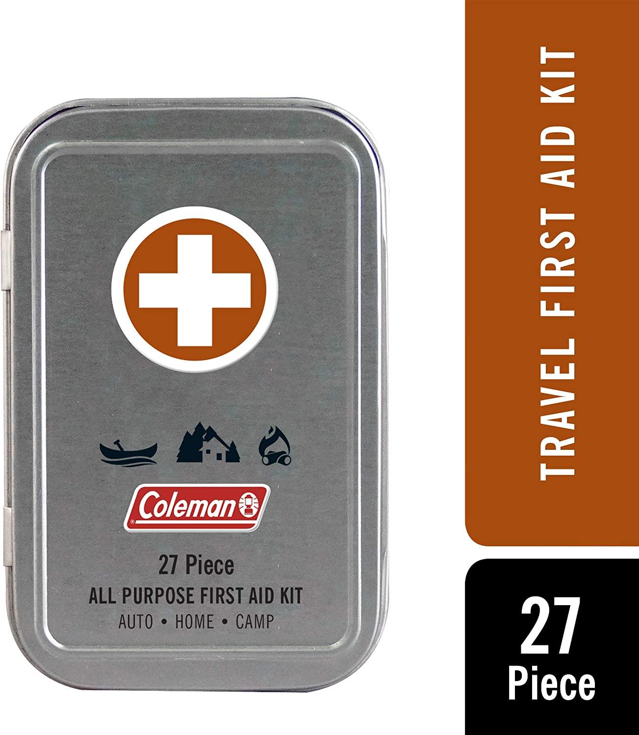 Coleman Mini First Aid Kit - 27 Pieces | Compact All Purpose Emergency ...