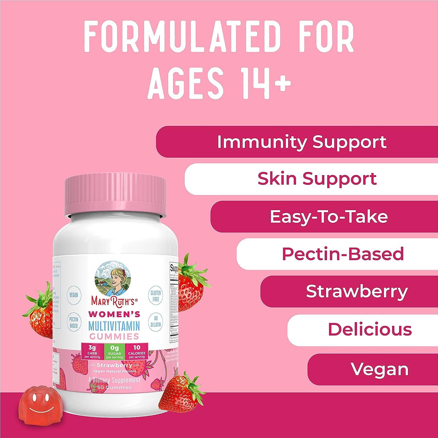 Mary Ruth's Women's Multivitamin Gummies 60 CT - Essential Daily ...