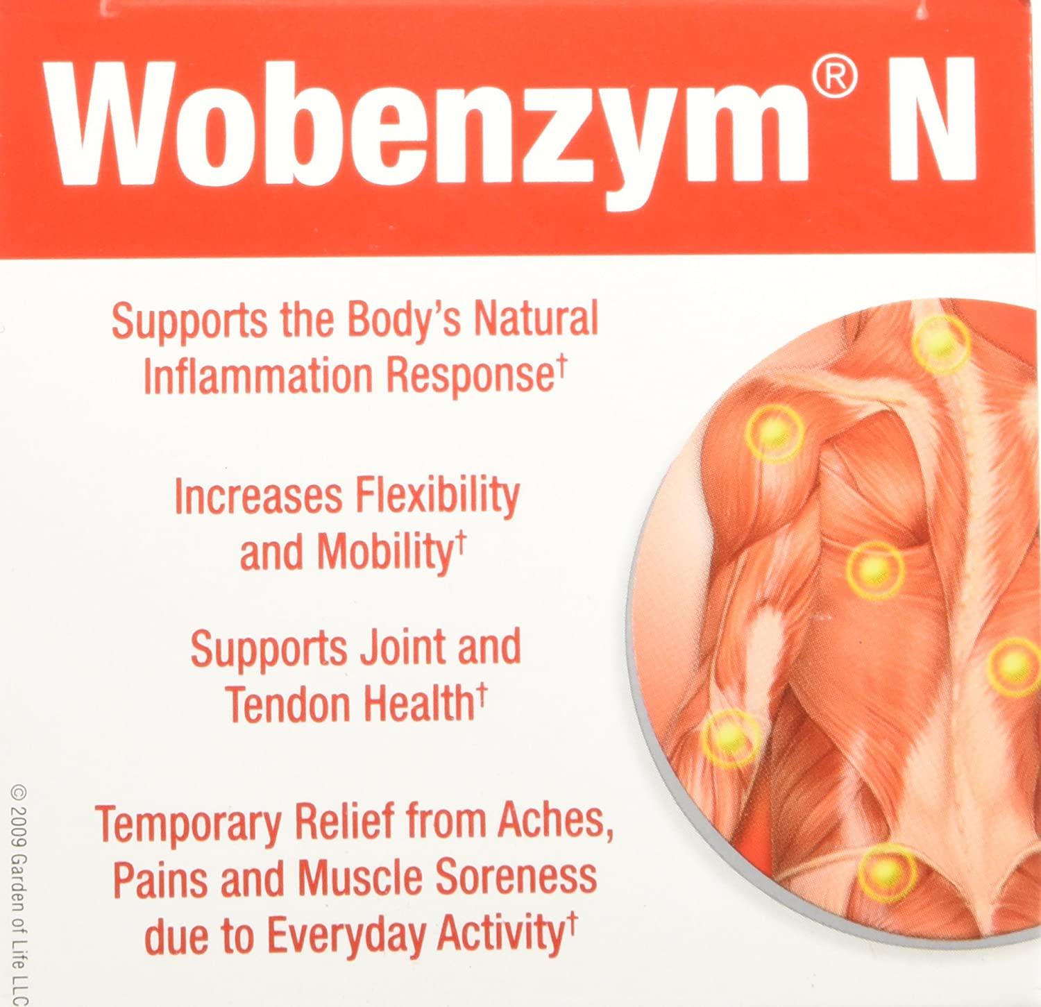 Wobenzym N Joint Health - 400 Enteric-Coated Tablets for Fast Relief ...