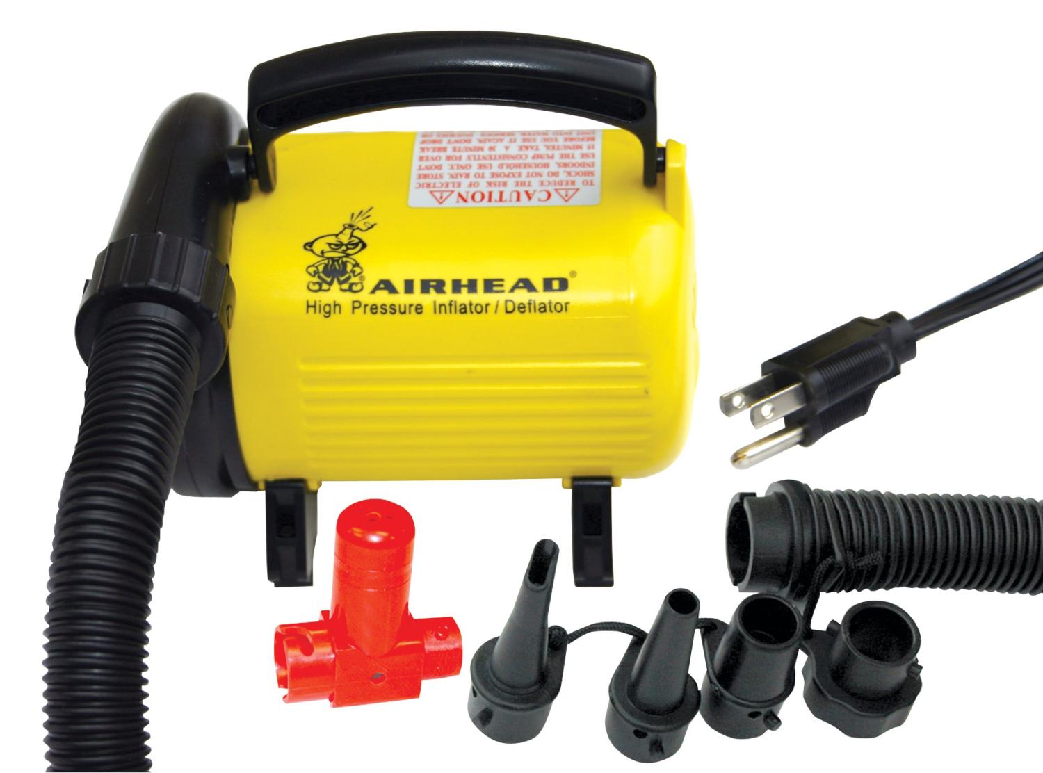 Airhead Hi Pressure Air Pump 120v Yellow/Black - High-Powered Inflator ...