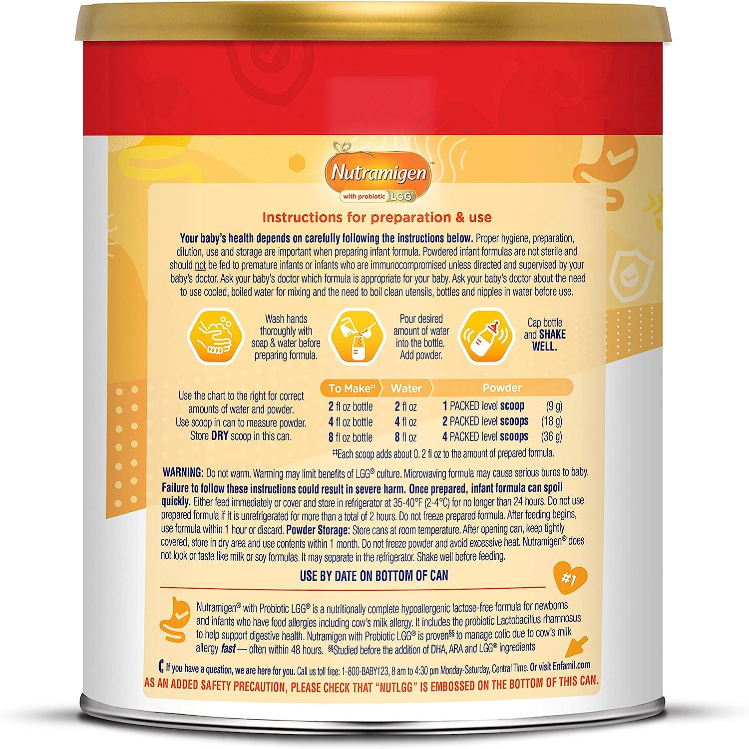 Enfamil Nutramigen Infant Formula | Hypoallergenic & Lactose-Free with ...